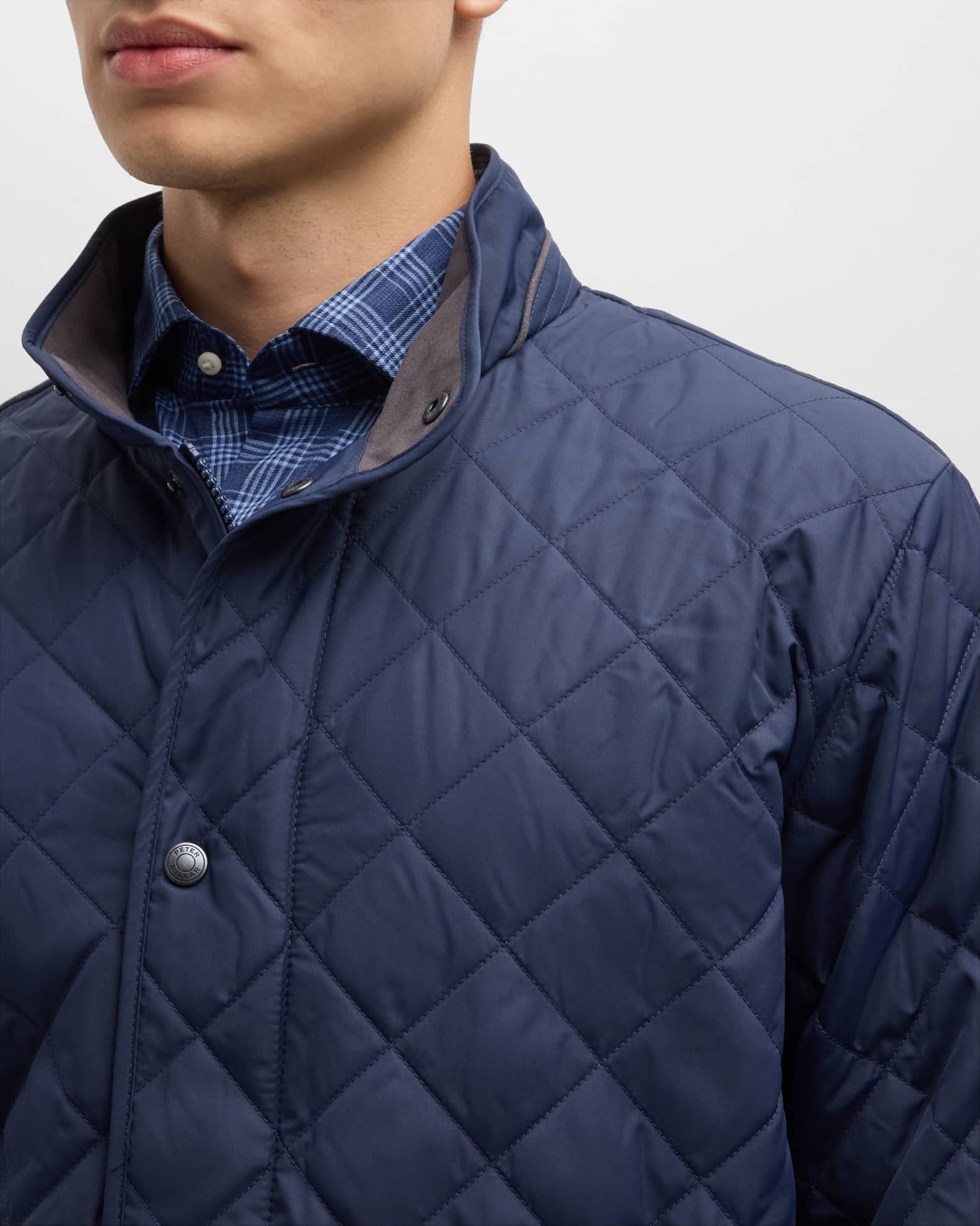 Peter Millar Men's Suffolk Quilted Coat | Neiman Marcus