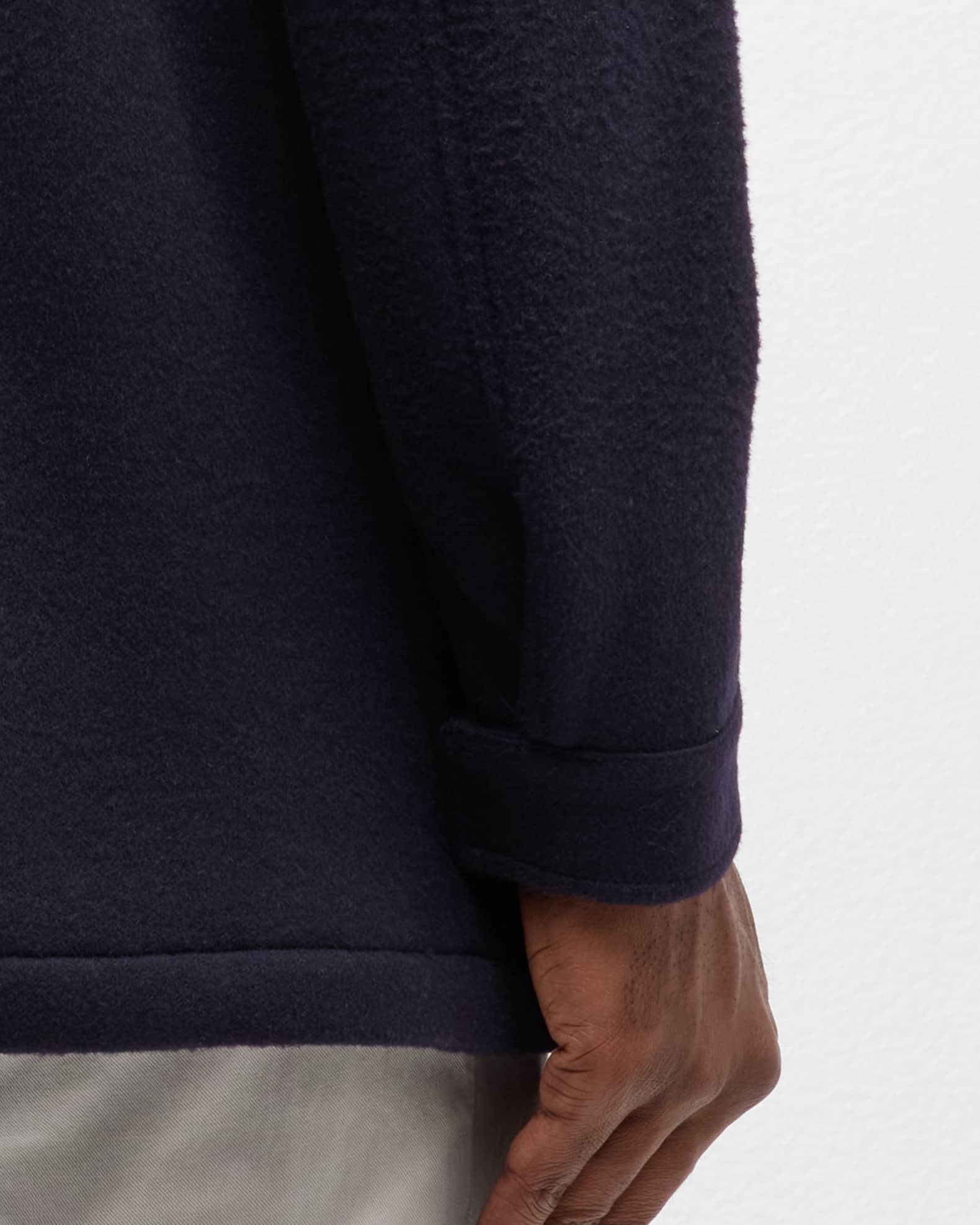 Peter Millar Men's Crown Flex Fleece Overcoat | Neiman Marcus