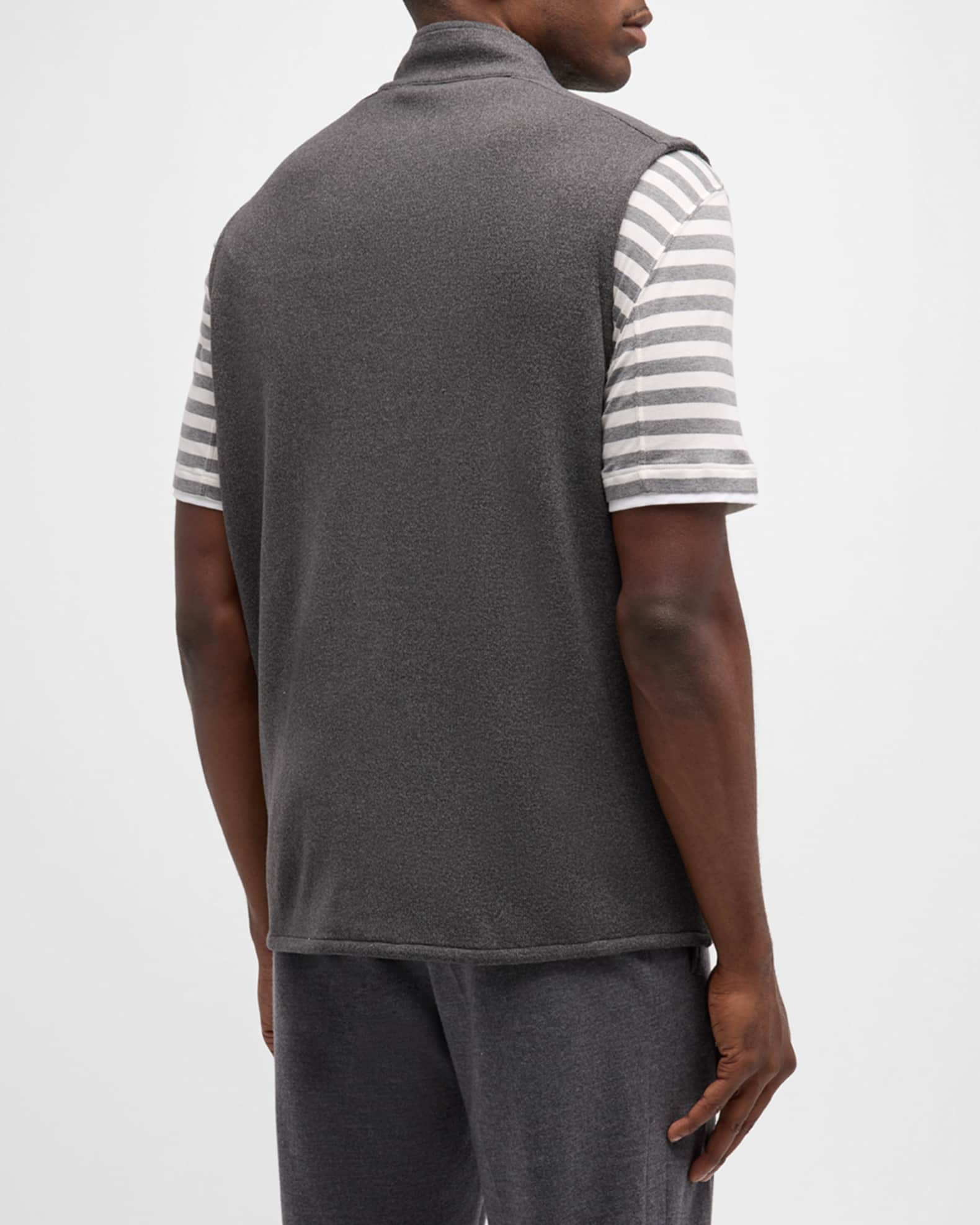 Peter Millar Men's Crown Fleece Sweater Vest | Neiman Marcus