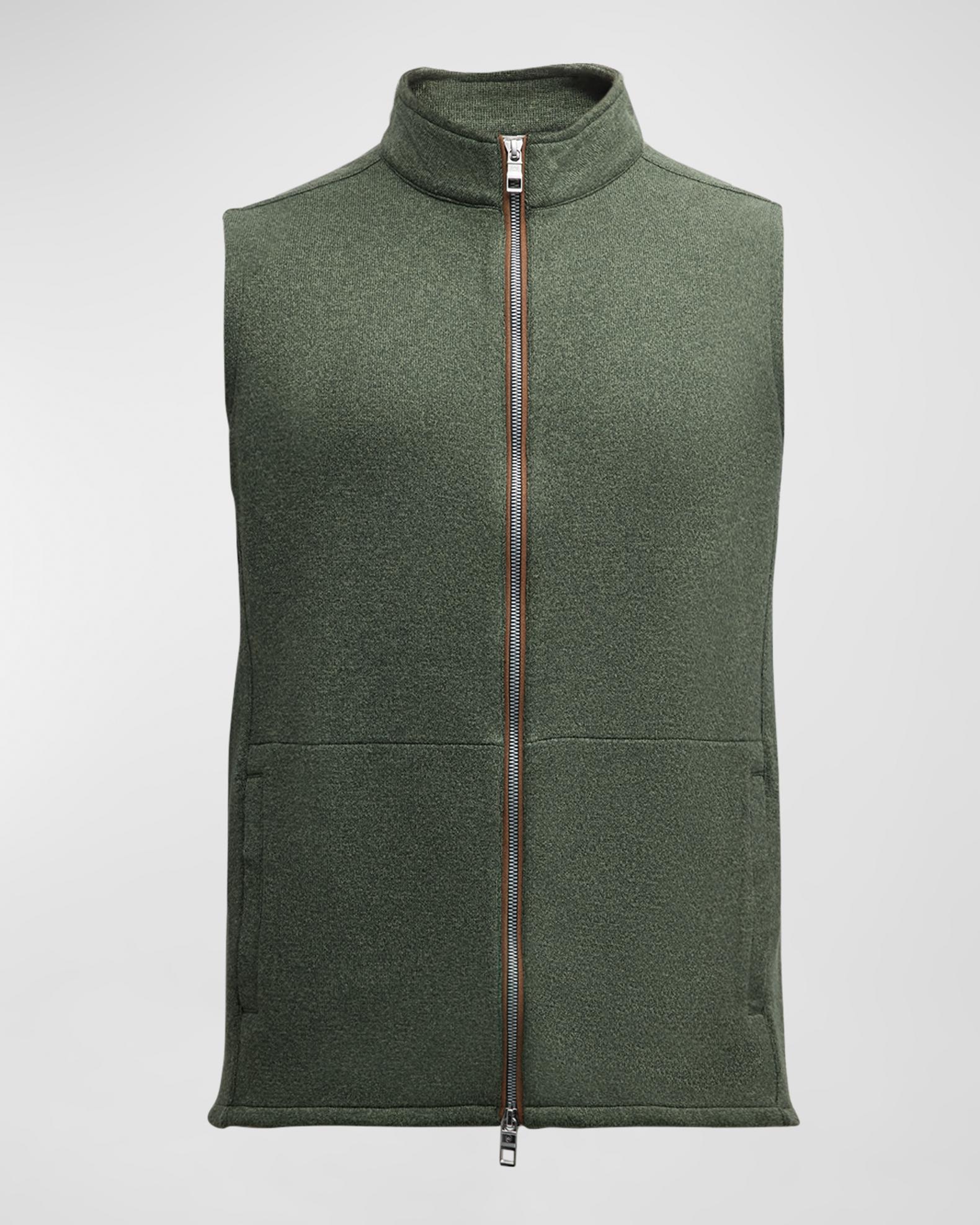 Peter Millar Men's Crown Fleece Sweater Vest | Neiman Marcus
