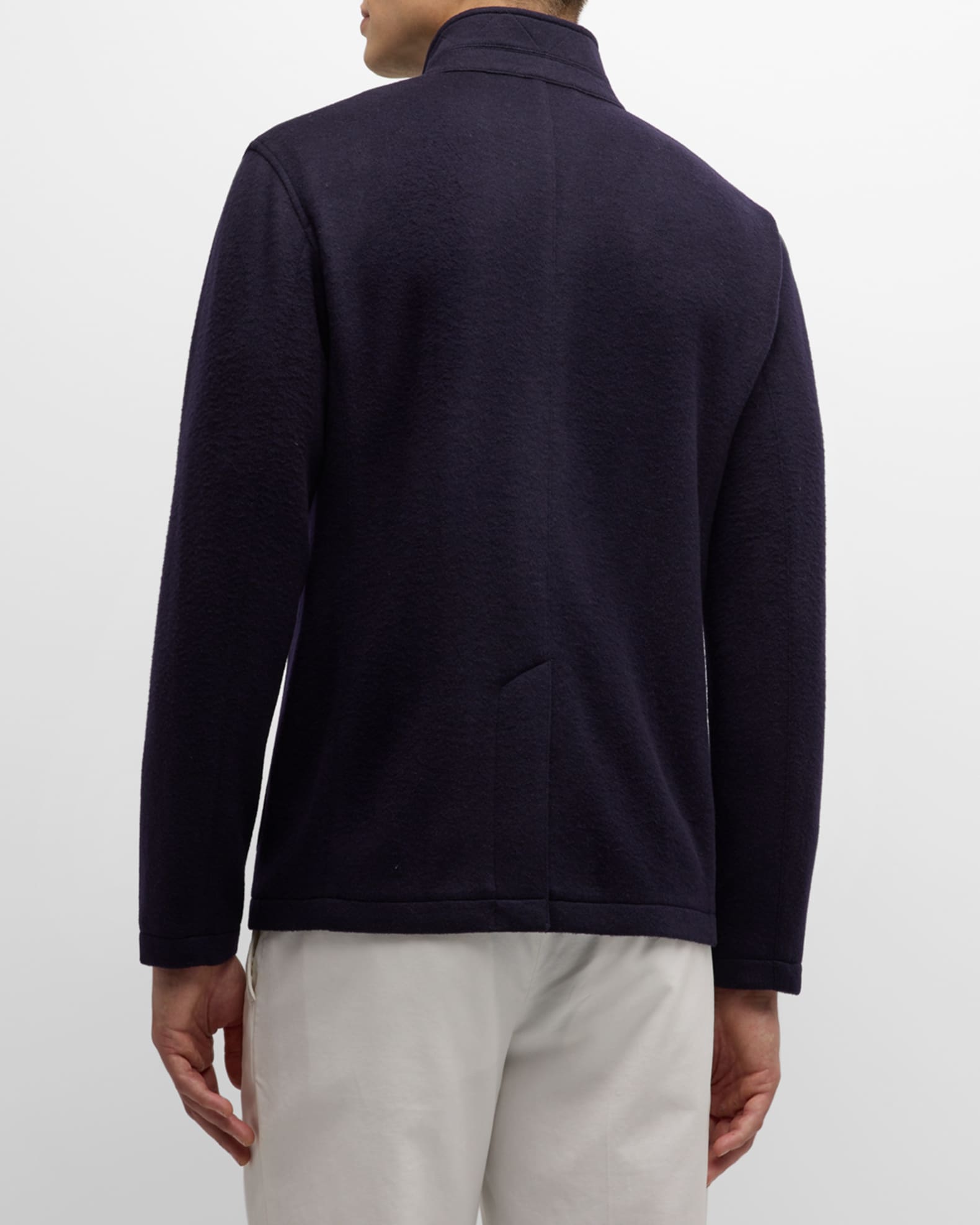 Peter Millar Men's Crown Flex Fleece Zip Blazer | Neiman Marcus