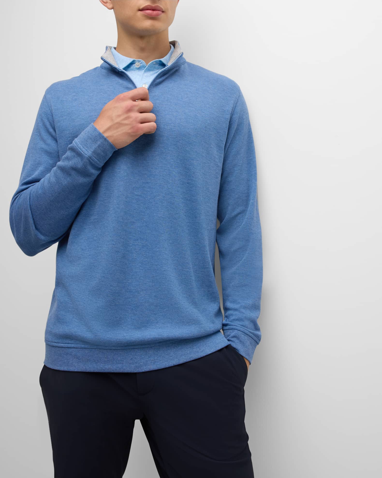 Peter Millar Men's Crown Comfort Quarter-Zip Sweater | Neiman Marcus