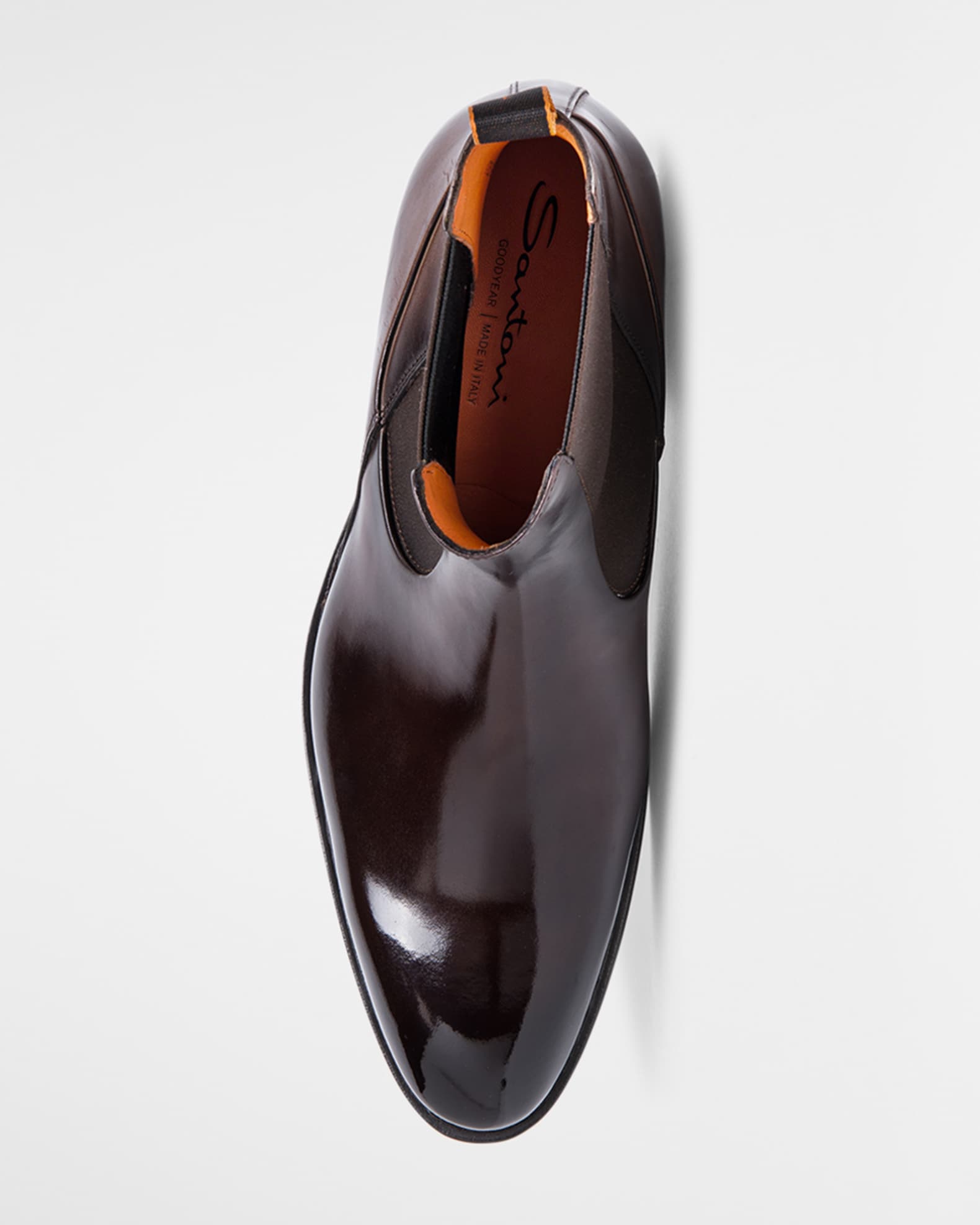 Santoni Men's Racy Leather Chelsea Boots | Neiman Marcus
