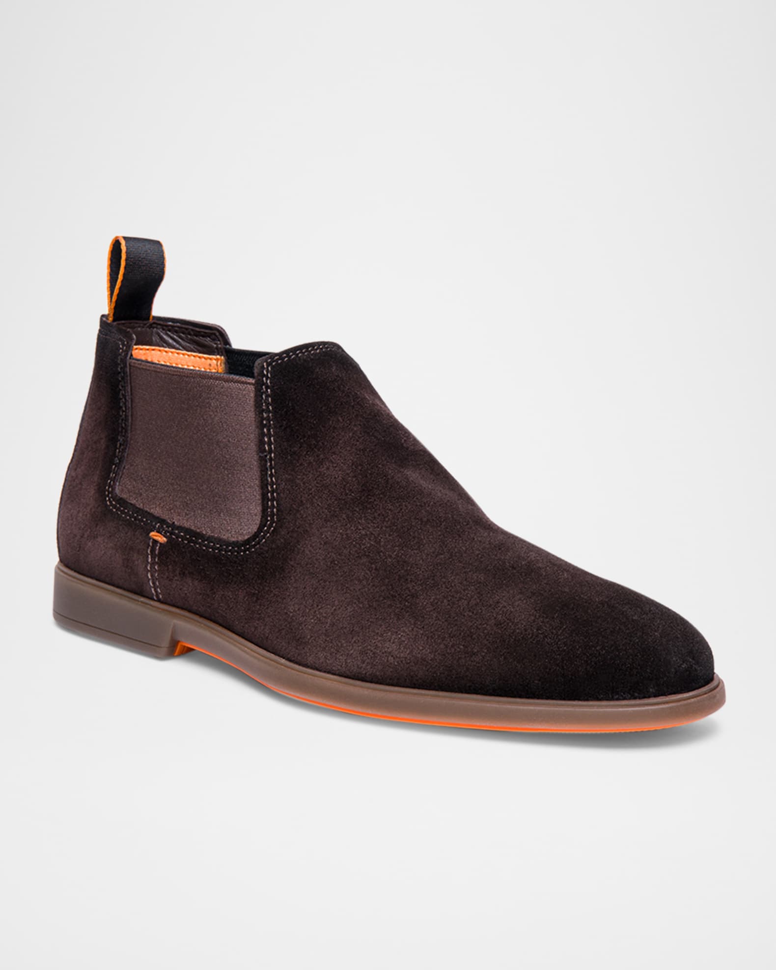 Santoni Men's Regal Suede Chelsea Boots | Neiman Marcus