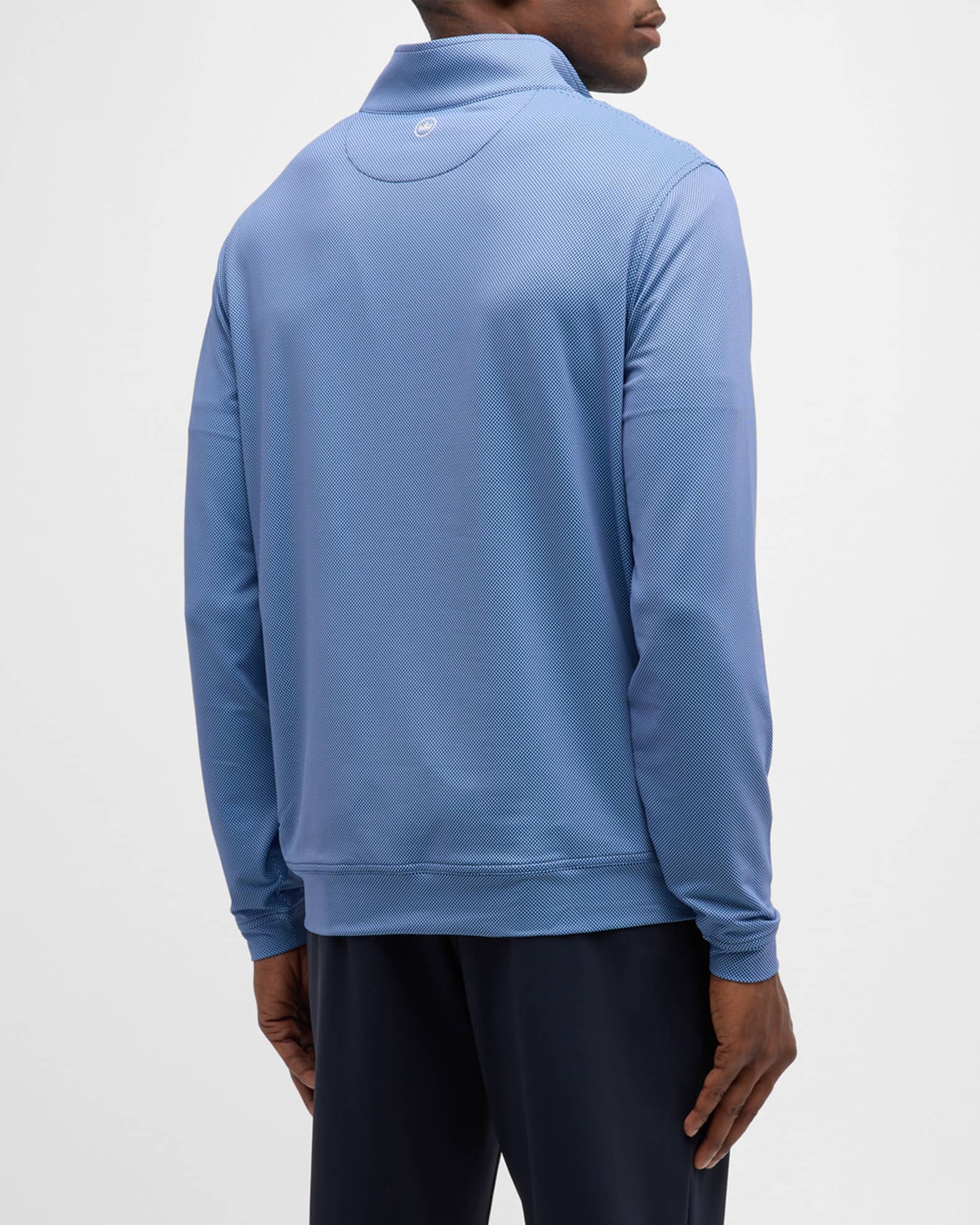 Peter Millar Men's Perth Birdseye Performance Quarter-Zip Sweater ...