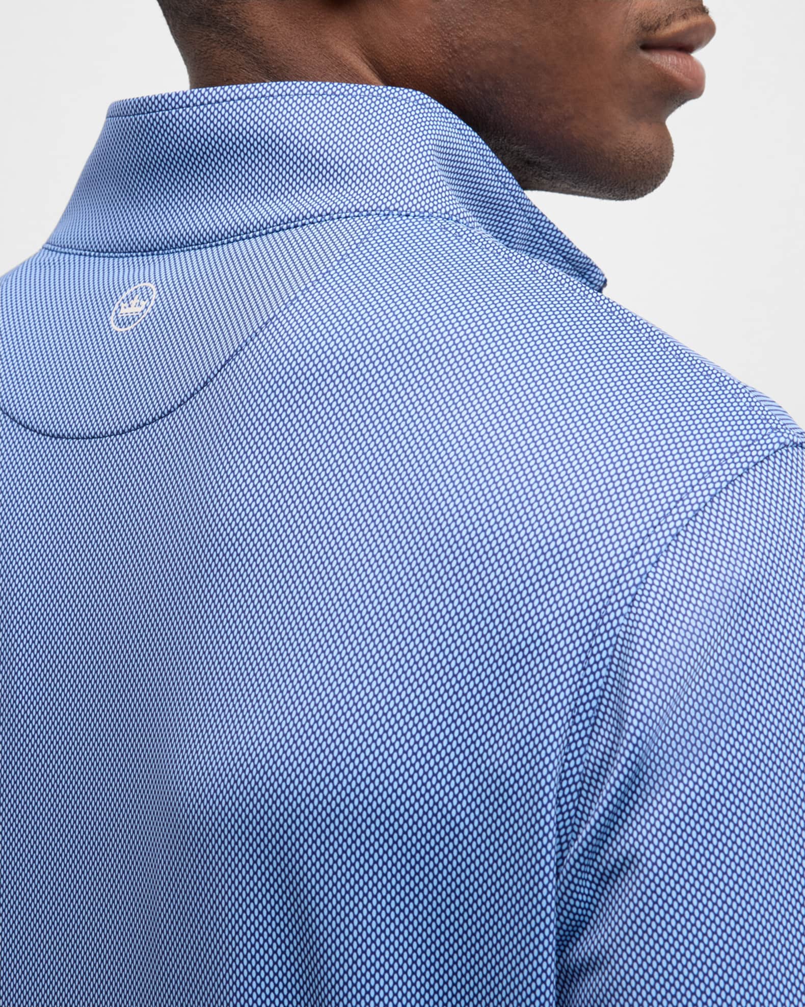 Peter Millar Men's Perth Birdseye Performance Quarter-Zip Sweater ...