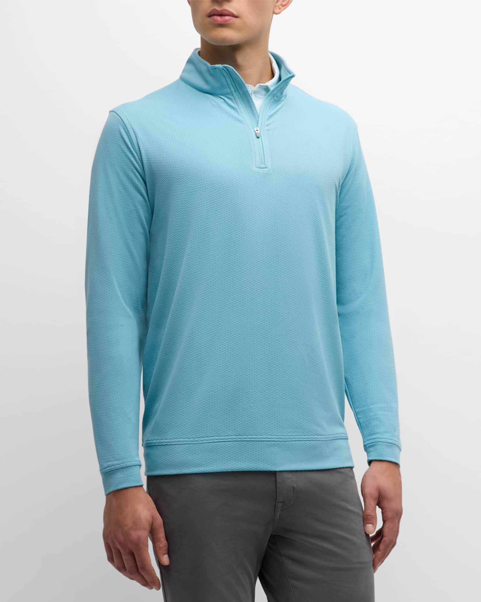 Peter Millar Men's Perth Performance Quarter-Zip Sweater | Neiman Marcus