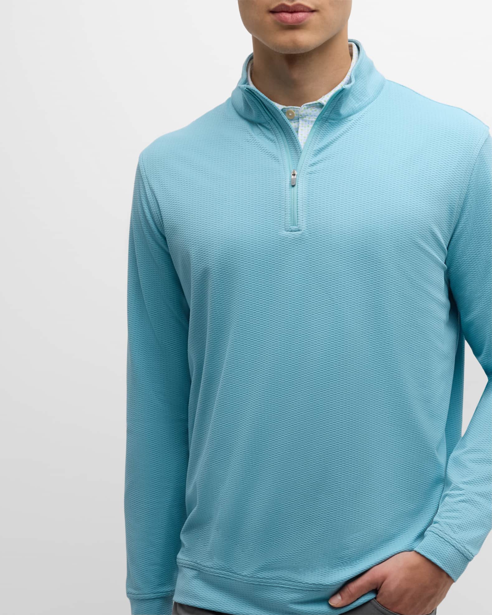 Peter Millar Men's Perth Performance Quarter-Zip Sweater | Neiman Marcus