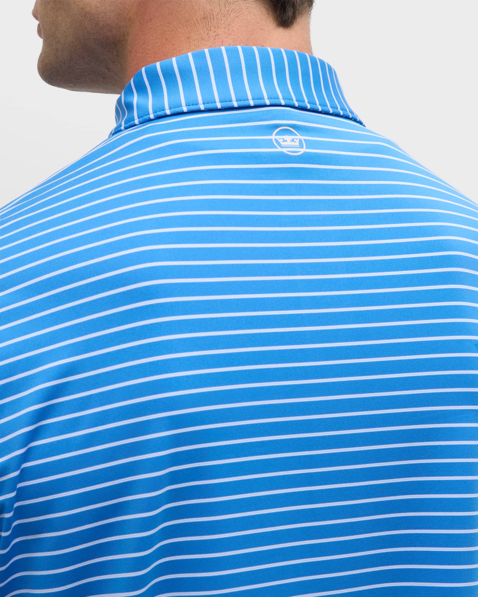 Peter Millar Men's Drum Stripe Performance Polo Shirt | Neiman Marcus