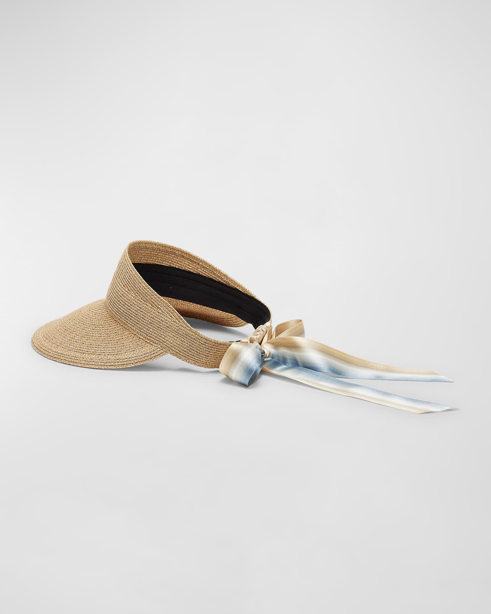Eugenia Kim Ricky Braided Straw Visor | Neiman Marcus