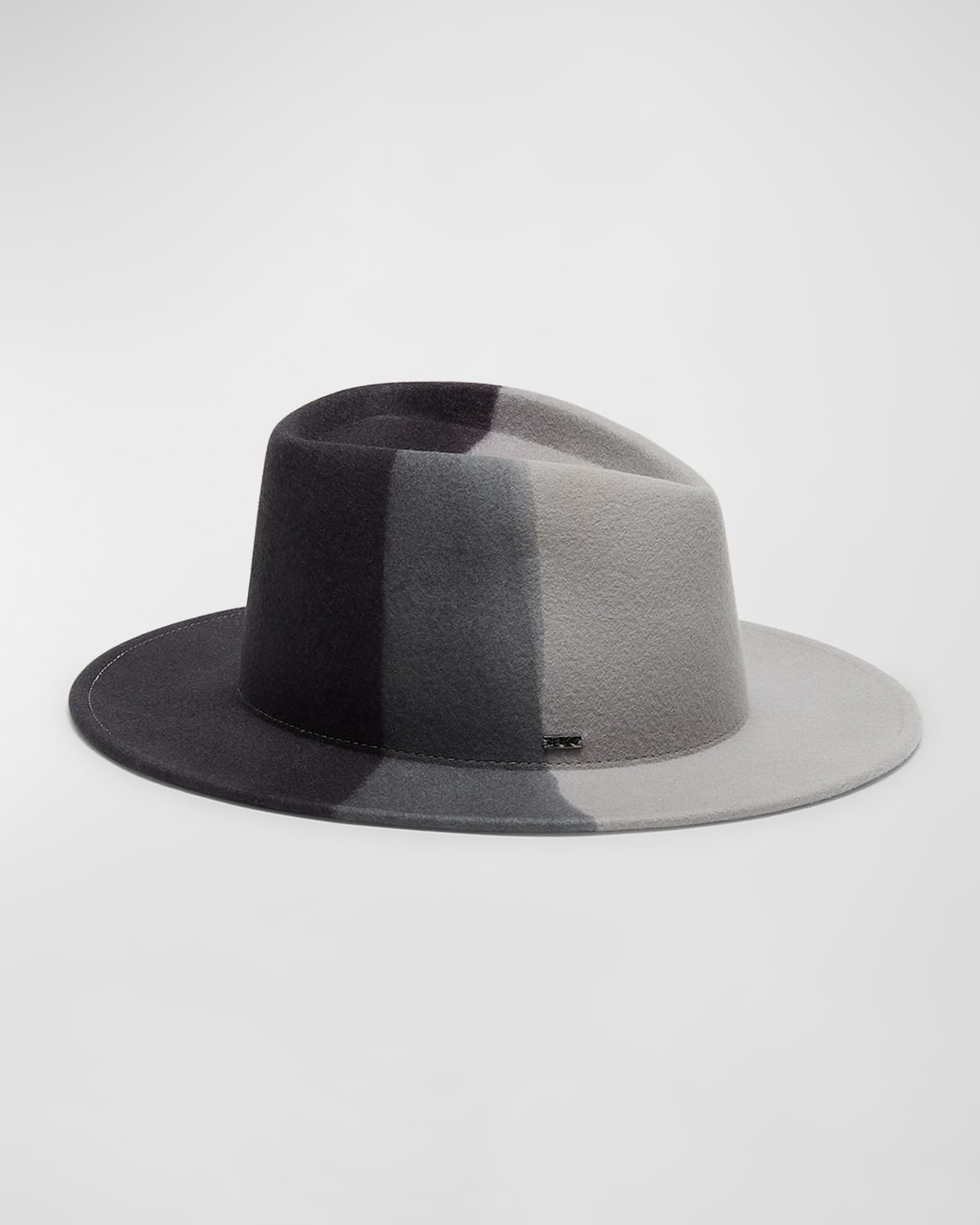 Eugenia Kim Blaine Color Block Wool Fedora Hat | Neiman Marcus