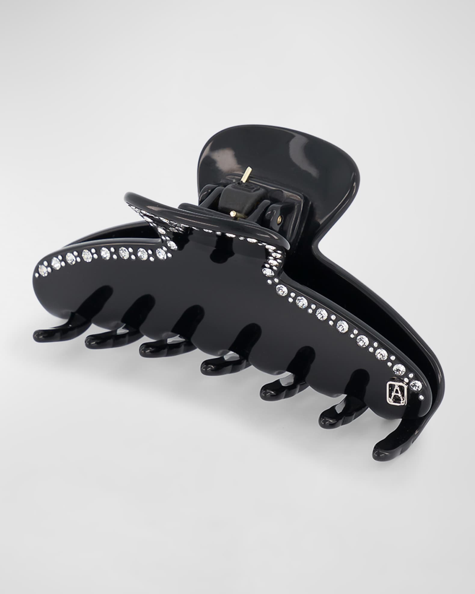 Alexandre de Paris Crystal-Embellished Acetate Claw Clip | Neiman Marcus