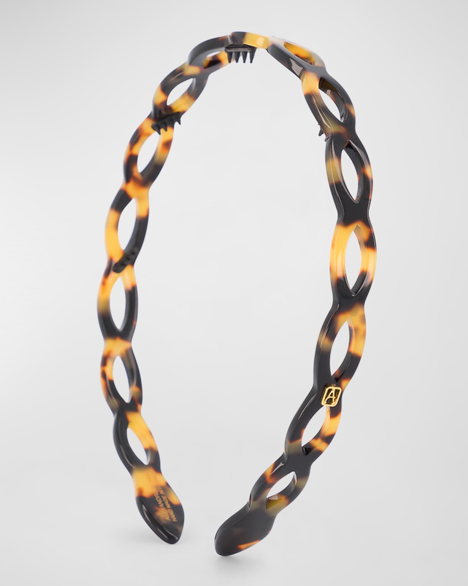 Alexandre de Paris Havana Woven Hard Headband | Neiman Marcus