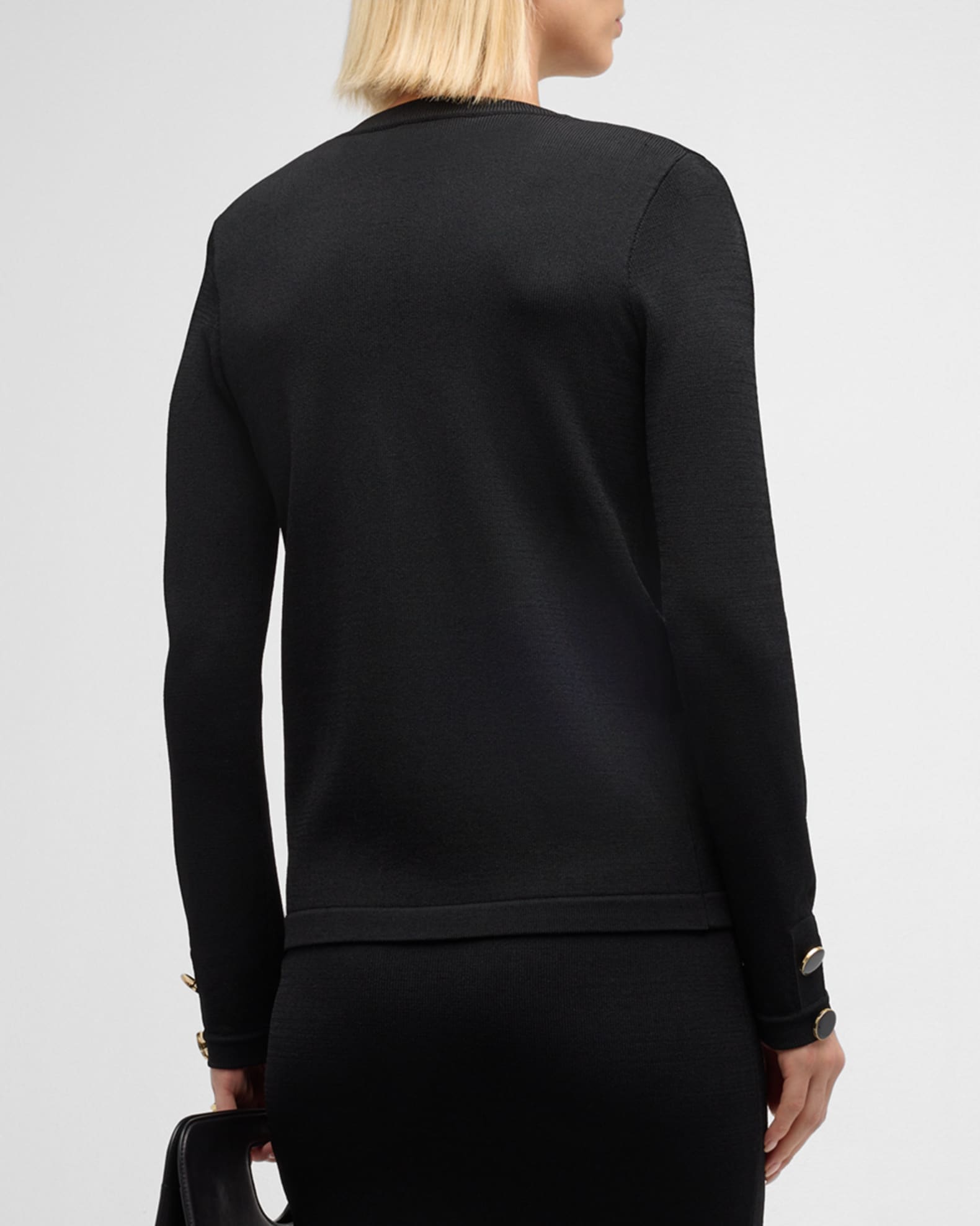 St. John Santiago Knit Button-Down Jacket | Neiman Marcus