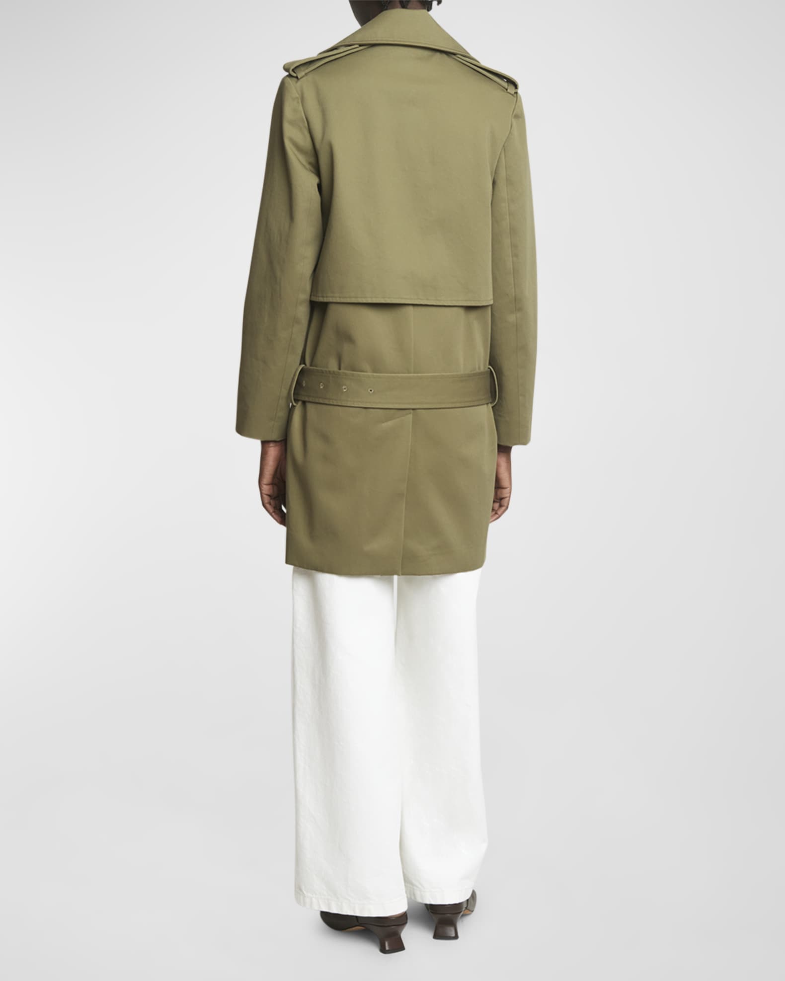 Loewe Belted Double-Breasted Trench Coat | Neiman Marcus