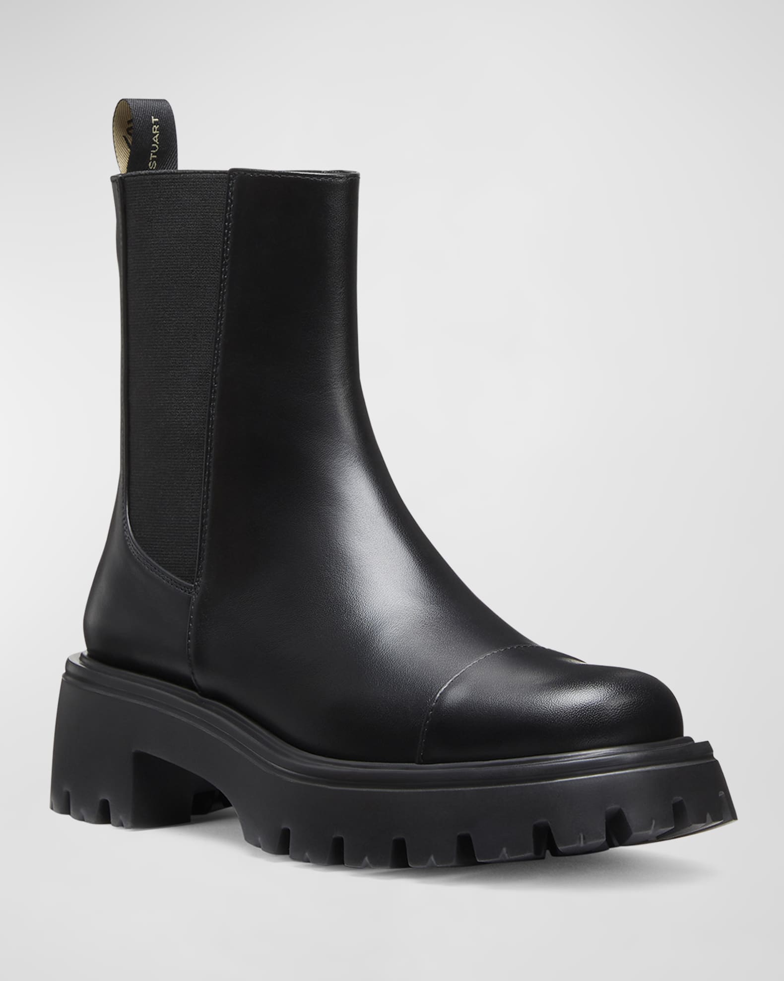 Emerson Cap-Toe Leather Chelsea Boots | Neiman Marcus