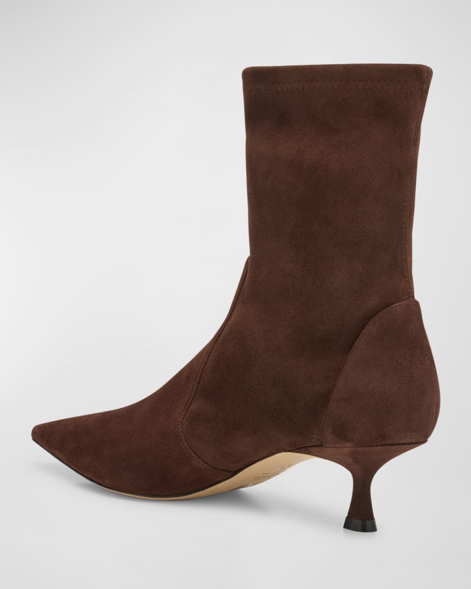 Naomi Stretch Suede Ankle Booties | Neiman Marcus