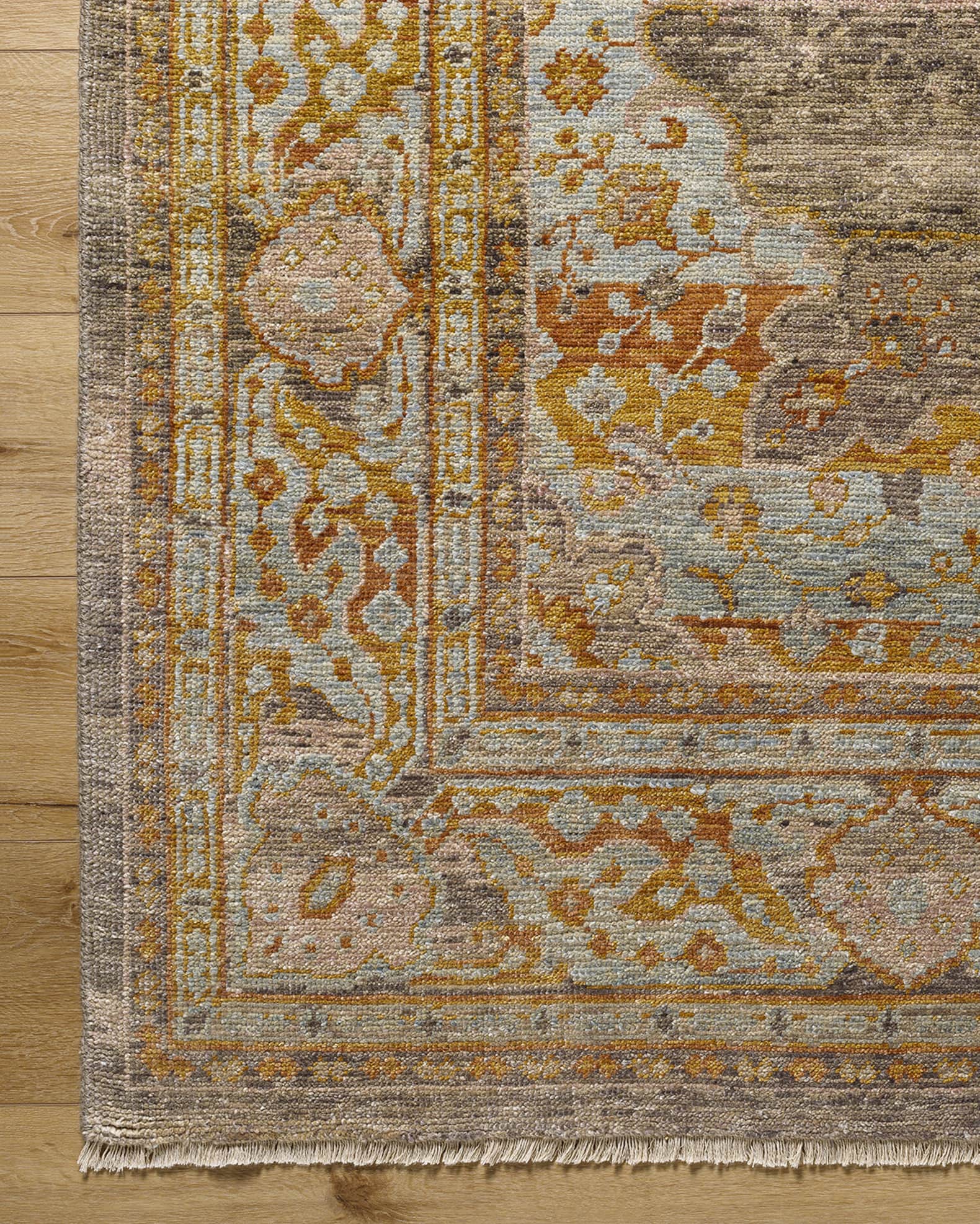 Cappadocia Pale Blue Hand-Knotted Rug | Neiman Marcus