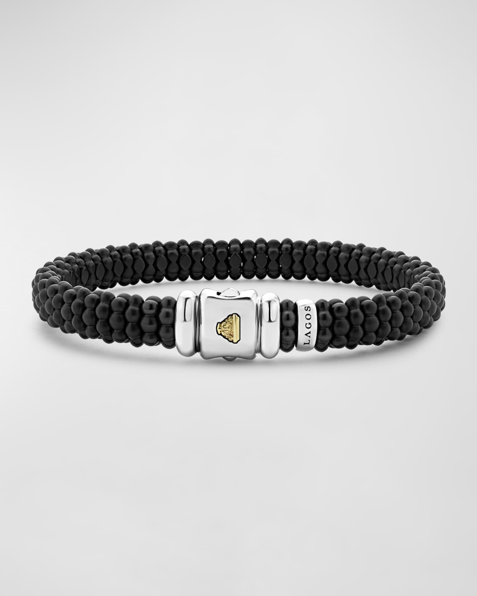 LAGOS Men's Caviar Rope Bracelet, 9mm | Neiman Marcus