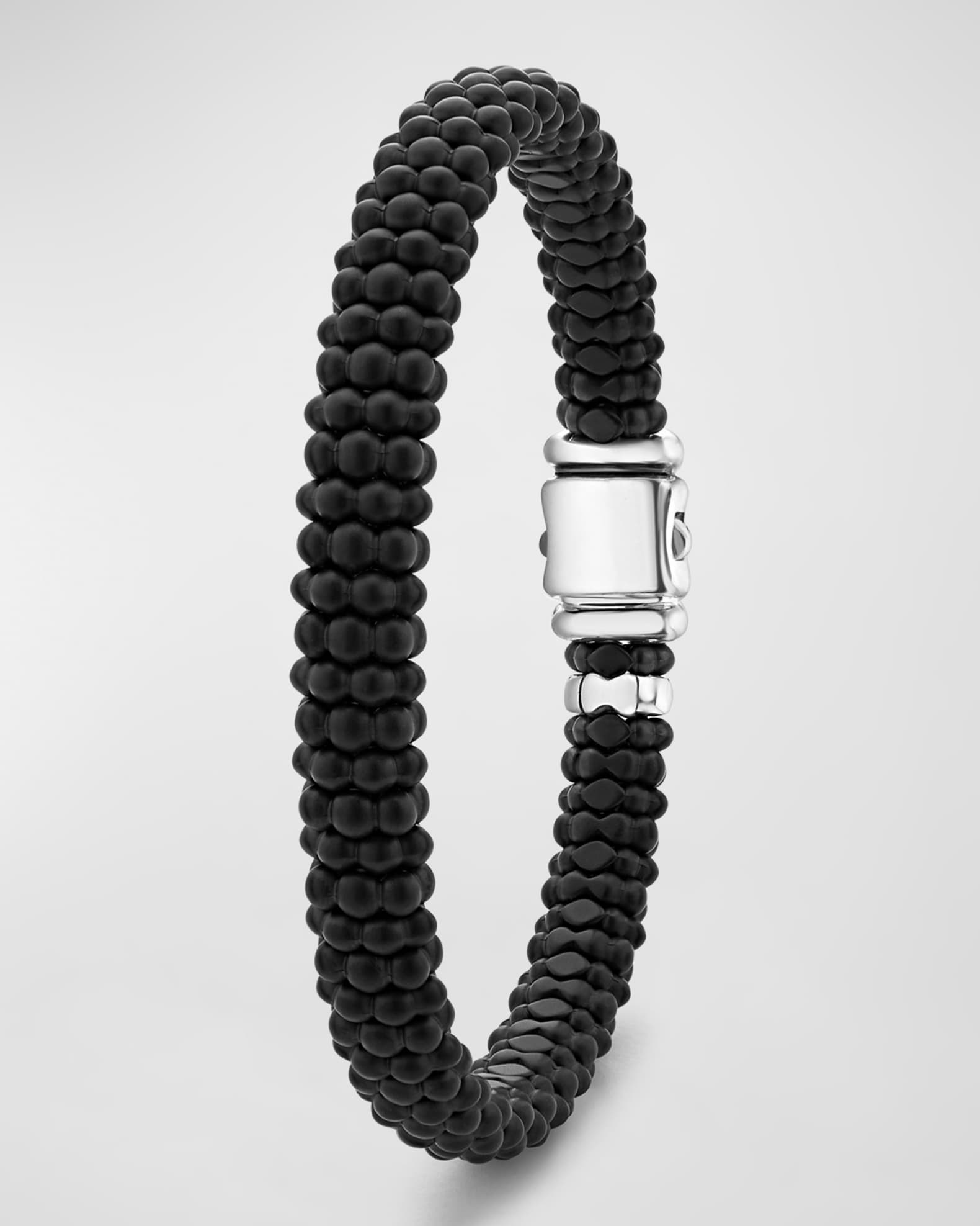 LAGOS Men's Caviar Rope Bracelet, 9mm | Neiman Marcus