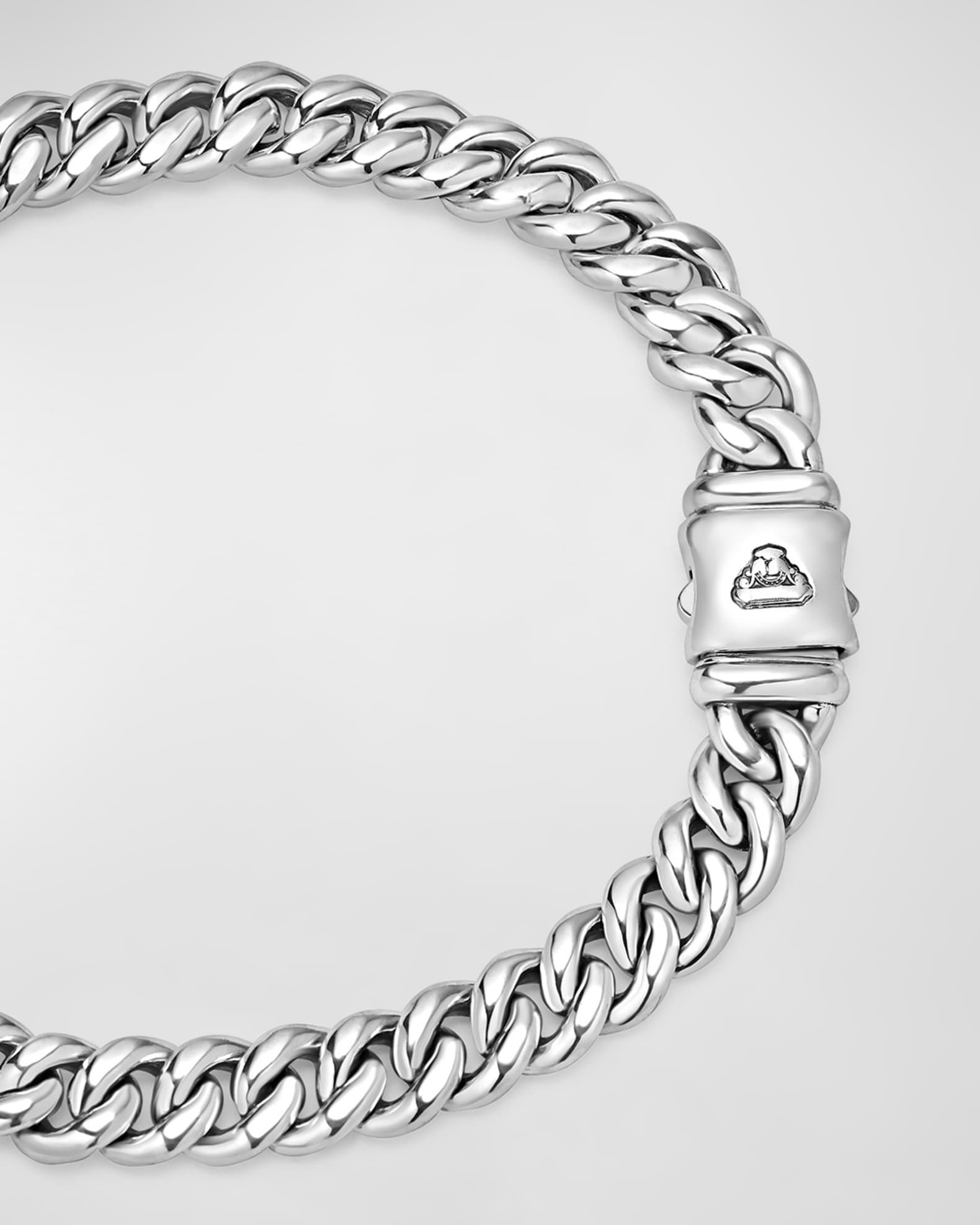 LAGOS Men's Sterling Silver Anthem Curb Chain Bracelet, 8mm, Size 8 ...