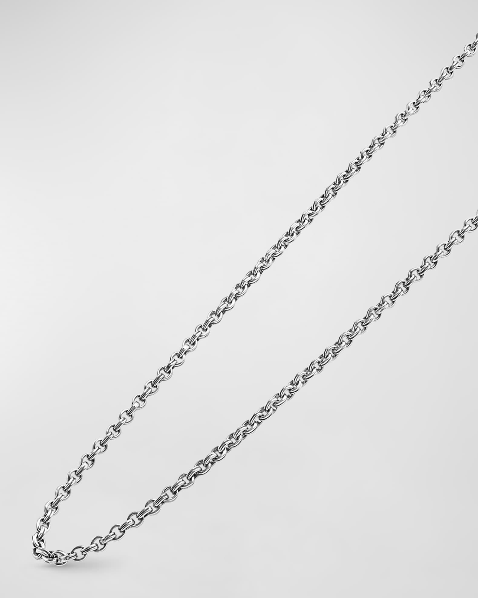 LAGOS Men's Sterling Silver Anthem Double Link Caviar Chain Necklace ...