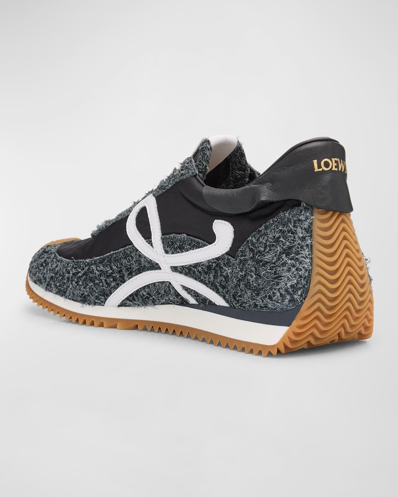 Loewe Men's Flow Runner Nylon and Brushed Suede Sneakers | Neiman Marcus