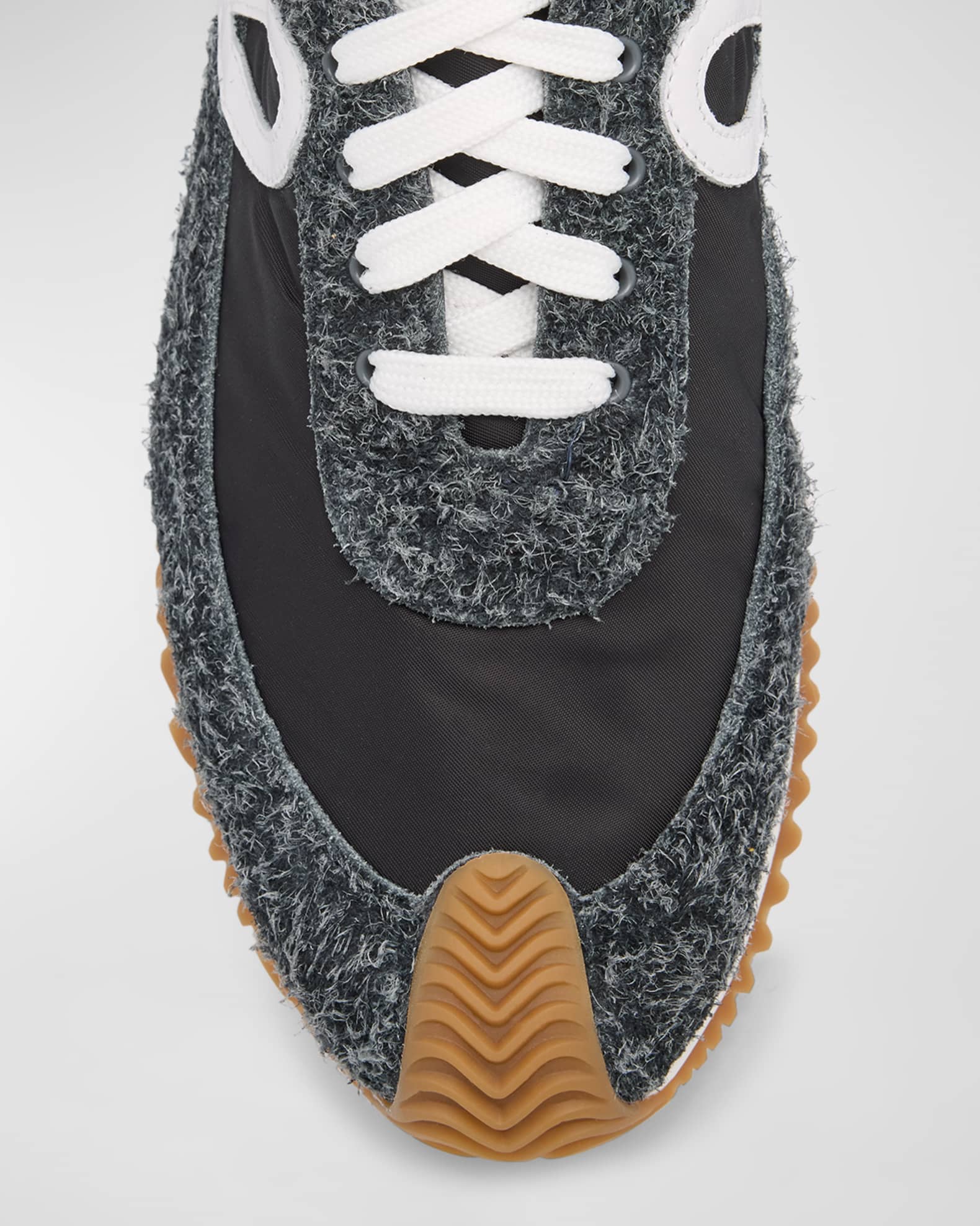 Loewe Men's Flow Runner Nylon and Brushed Suede Sneakers | Neiman Marcus