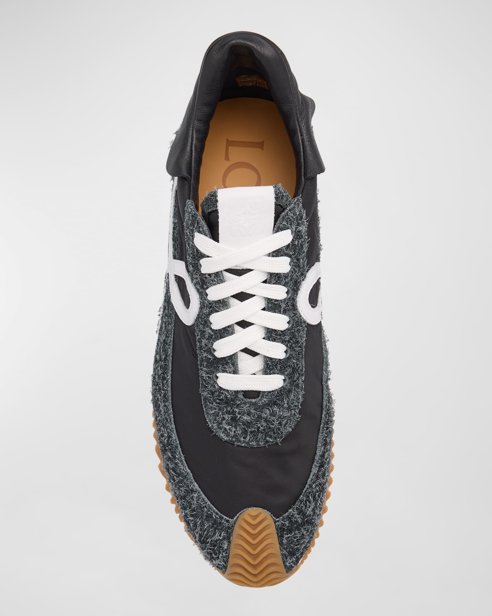 Loewe Men's Flow Runner Nylon and Brushed Suede Sneakers | Neiman Marcus