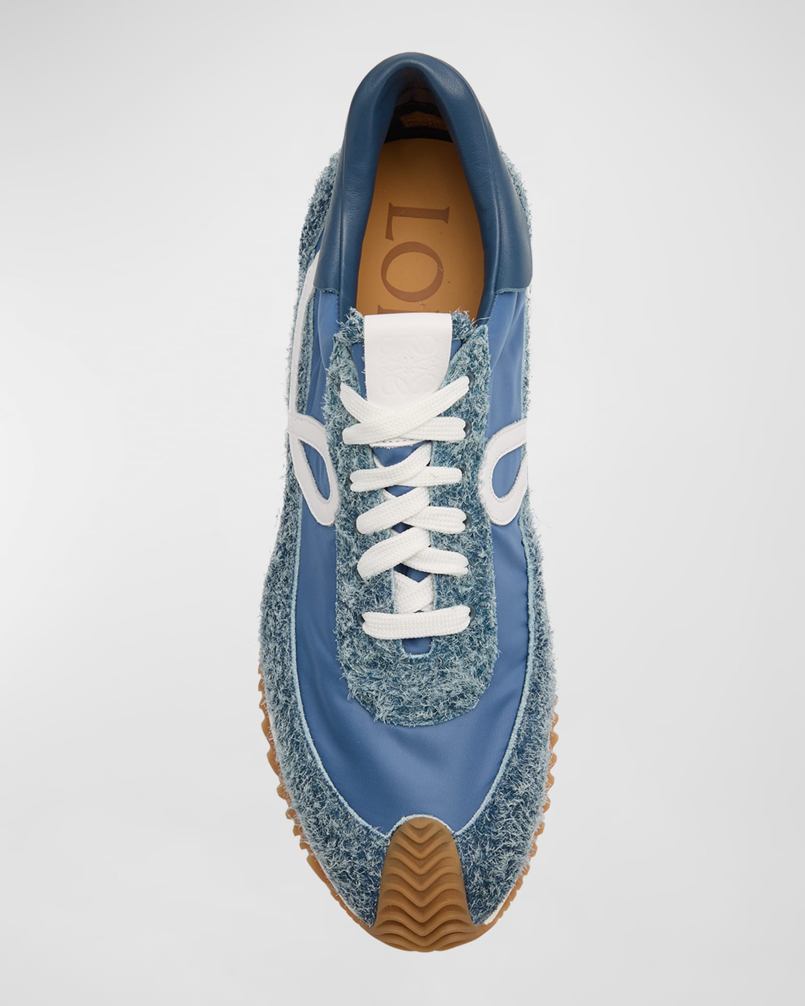 Loewe Men's Flow Runner Nylon and Brushed Suede Sneakers | Neiman Marcus