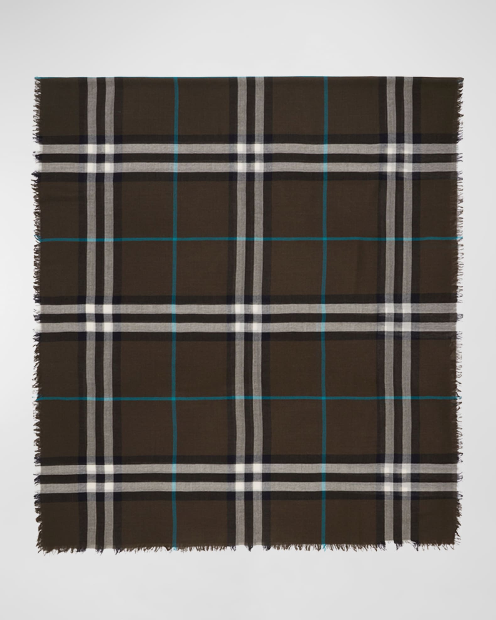 Burberry Lightweight Check Wool Scarf | Neiman Marcus