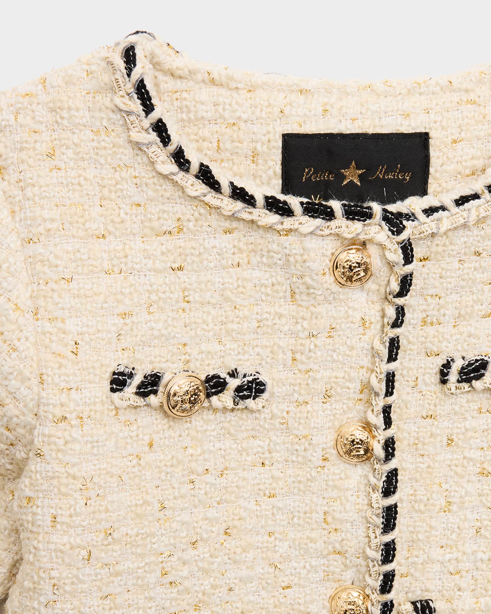 Petite Hailey Girl's Two-Piece Tweed Jacket & Skirt Set, Size 2-10 ...