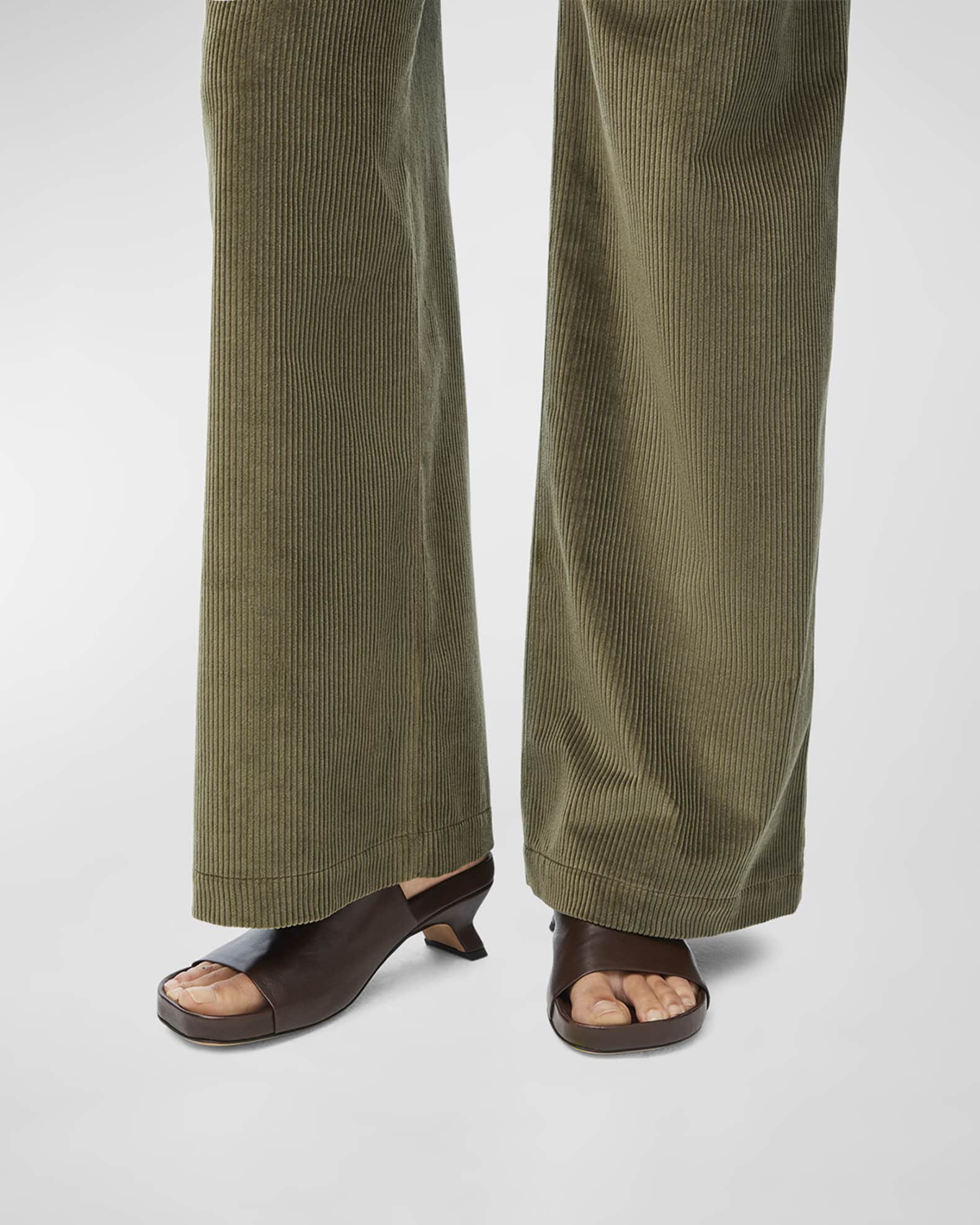 Loewe Ease Leather Kitten-Heel Slide Sandals | Neiman Marcus