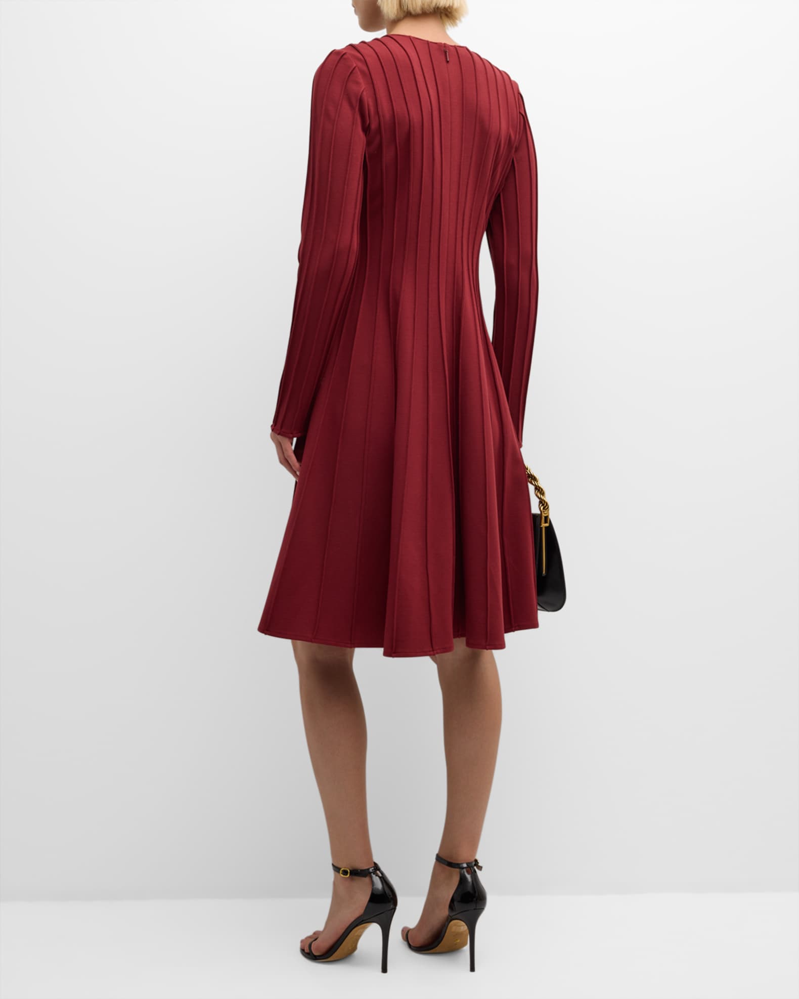 Lafayette 148 New York A-Line Pintuck Dress | Neiman Marcus