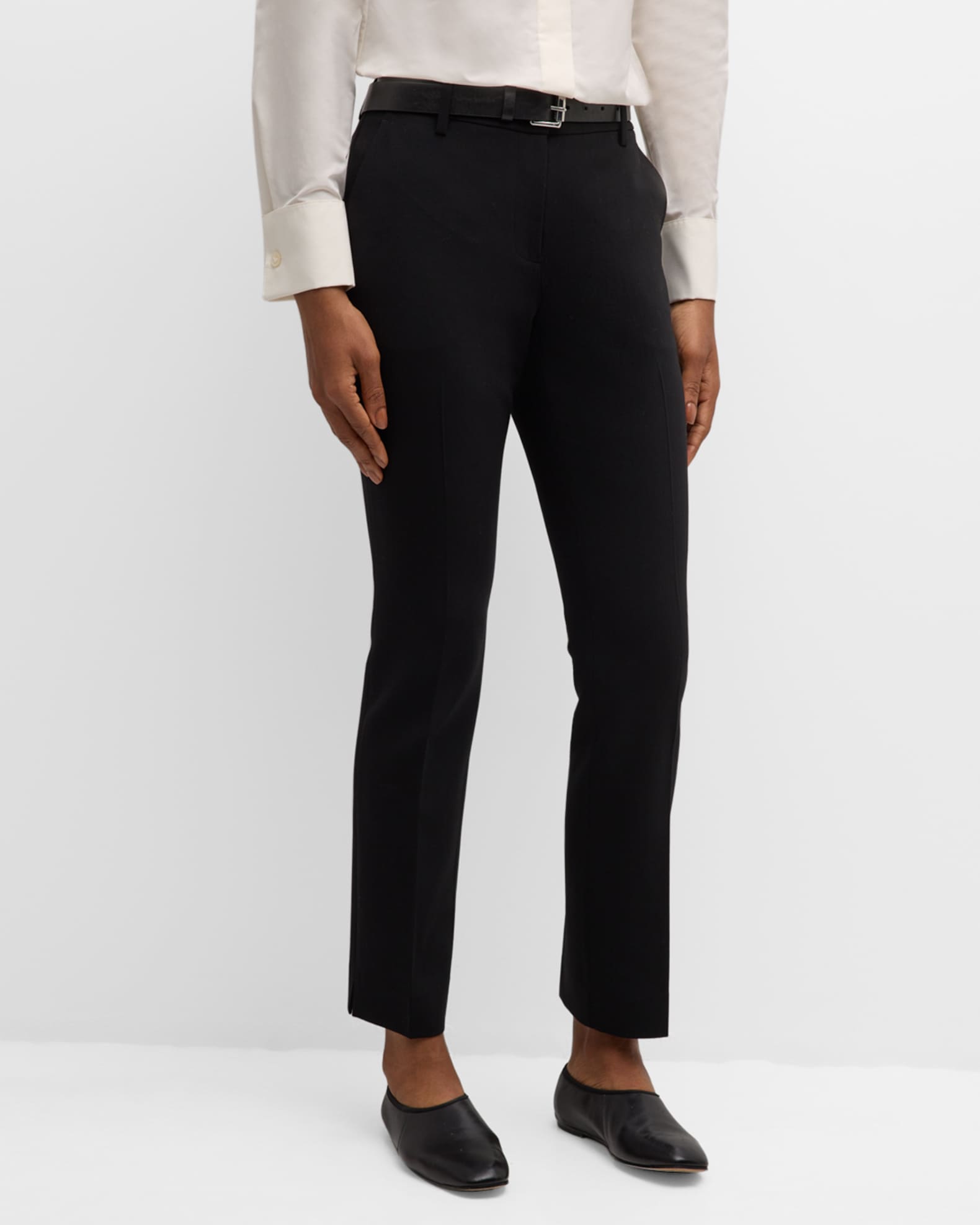 Manhattan Cropped Cigarette Pants | Neiman Marcus