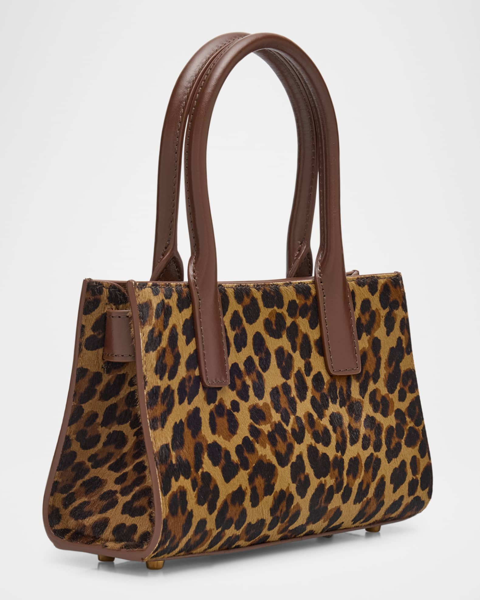 Versace Medusa 95 Small Leopard Calf Hair Tote Bag | Neiman Marcus