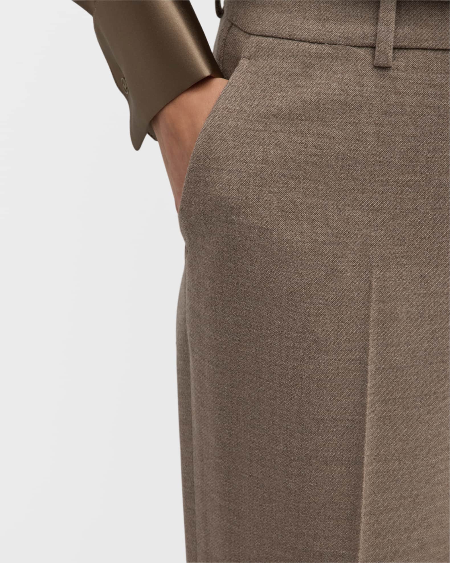 Lafayette 148 New York Gates Straight-Leg Stretch Wool Pants | Neiman ...