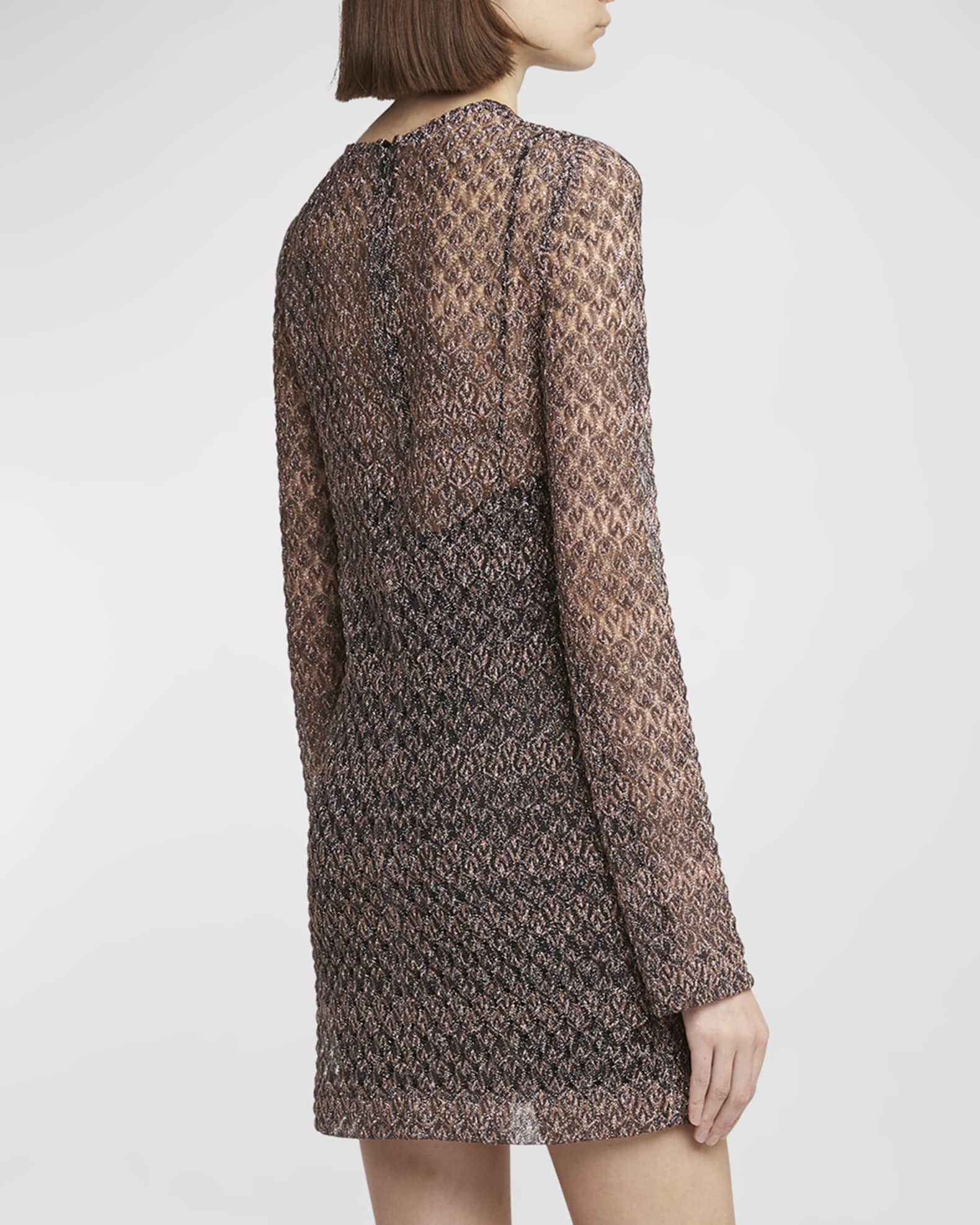 Missoni Sheer Knit Short Dress | Neiman Marcus