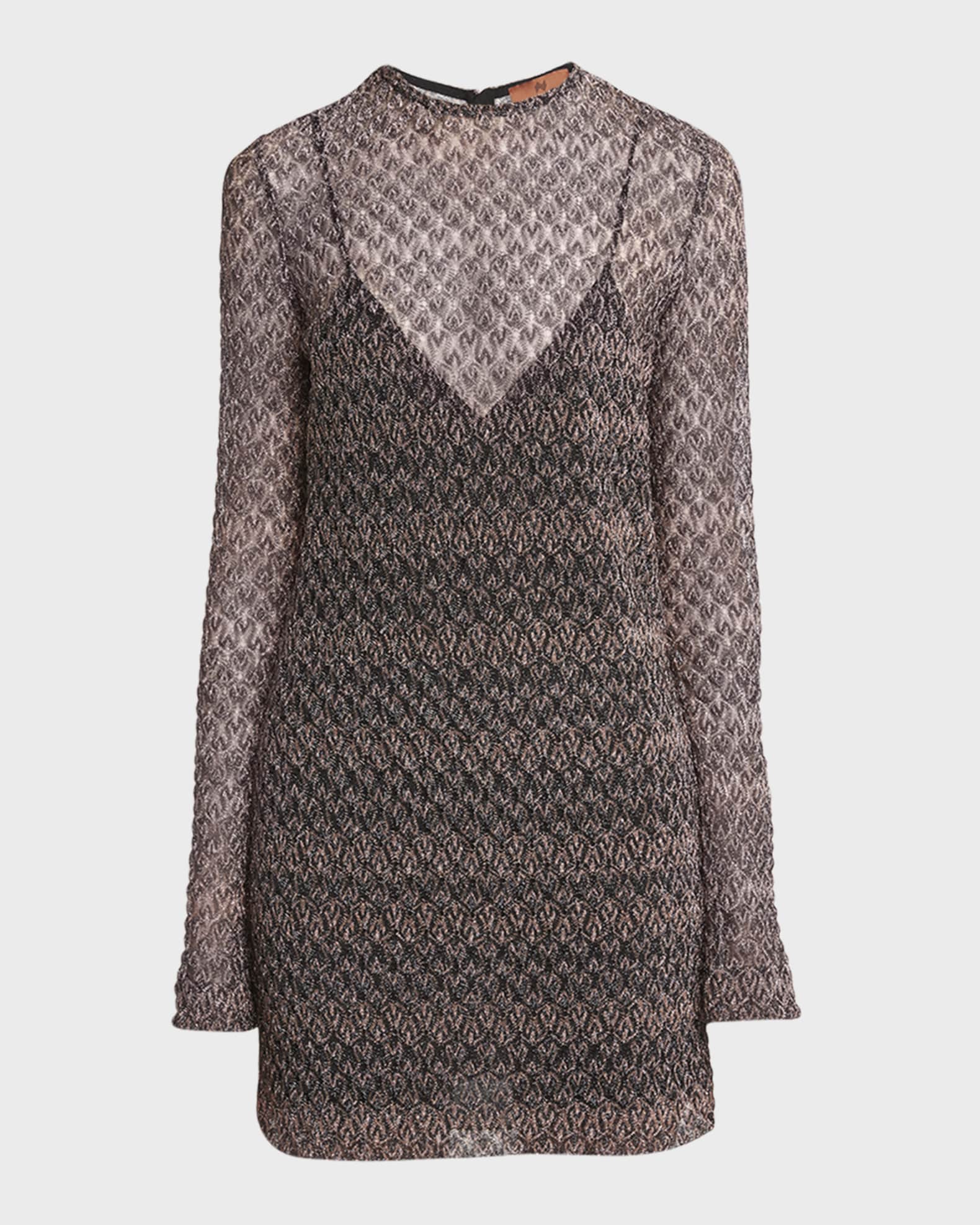 Missoni Sheer Knit Short Dress | Neiman Marcus