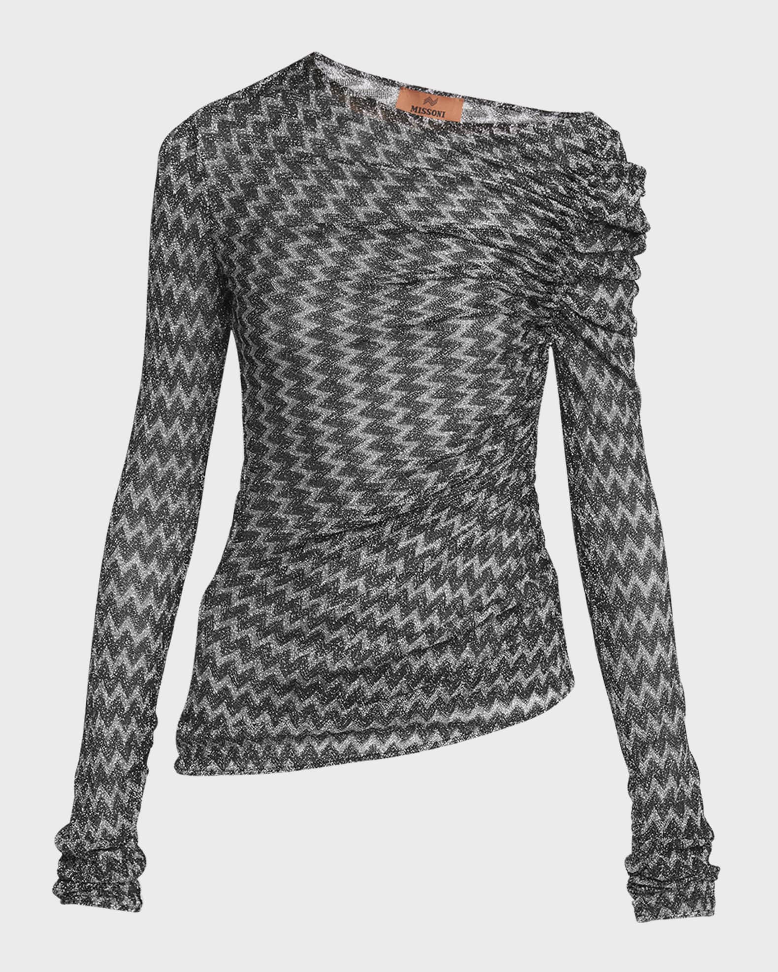 Missoni Ruched Chevron Top | Neiman Marcus