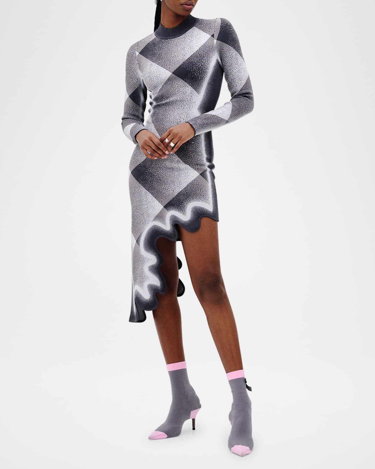 PH5 Dobby Long-Sleeve Wavy Dress | Neiman Marcus