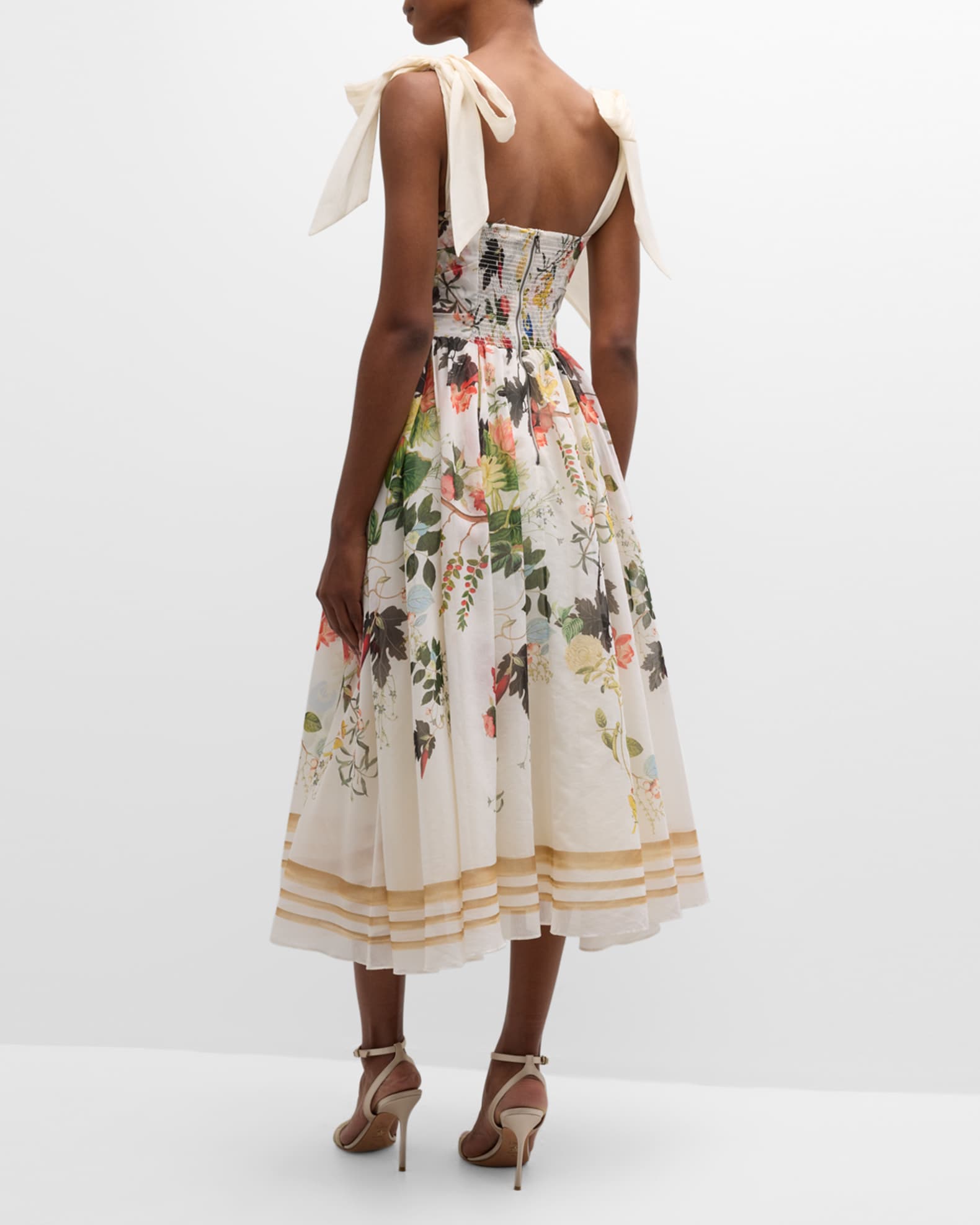 Alice + Olivia Haven Flared Midi Dress | Neiman Marcus