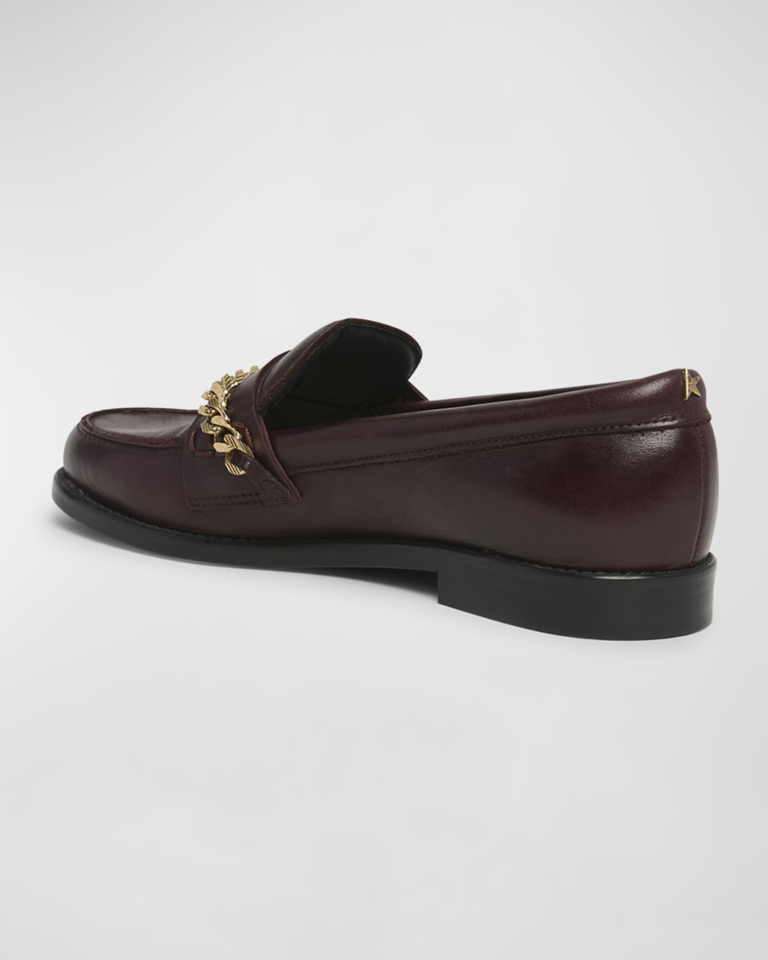 Golden Goose Jerry Chain Leather Penny Loafers | Neiman Marcus