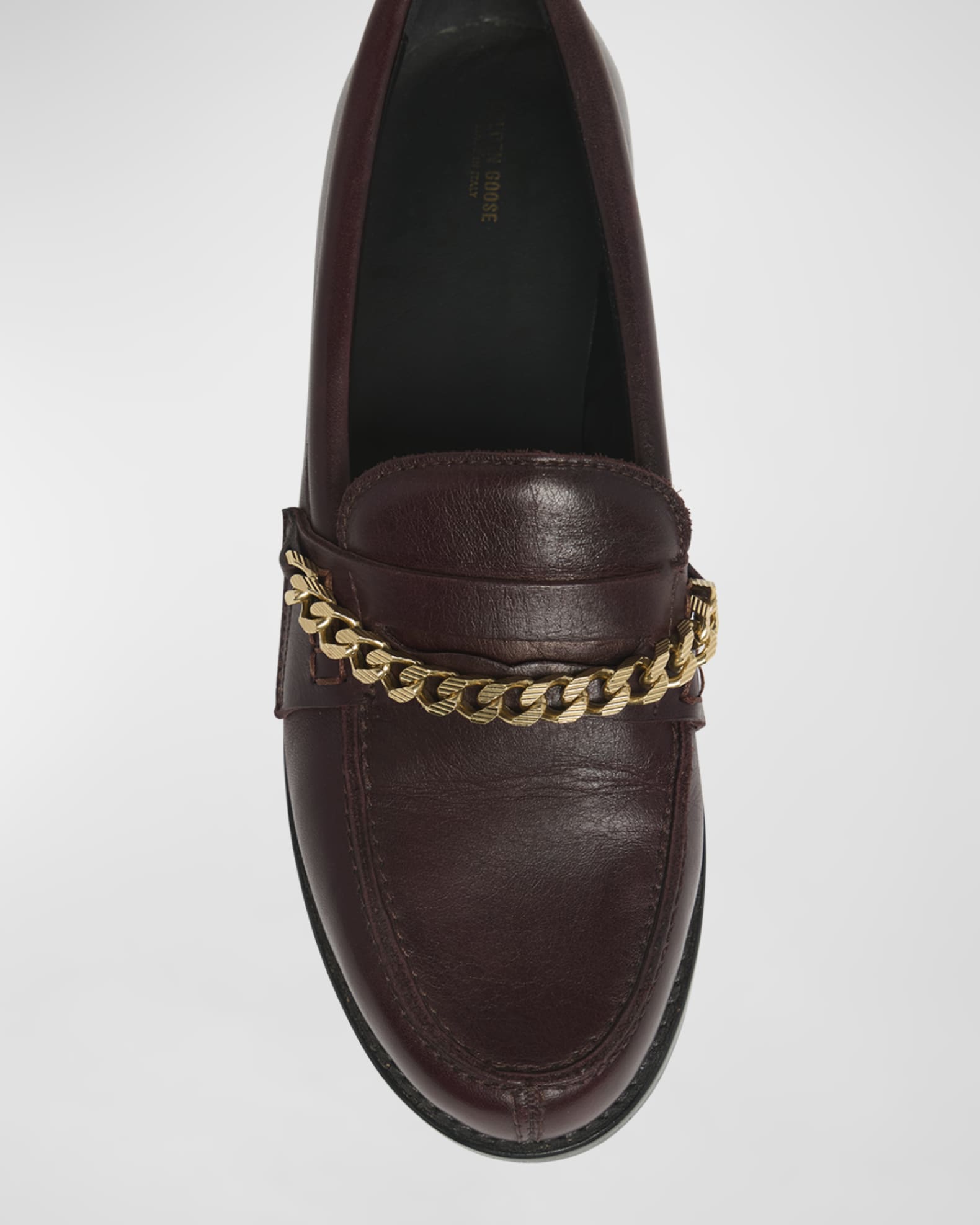 Golden Goose Jerry Chain Leather Penny Loafers | Neiman Marcus