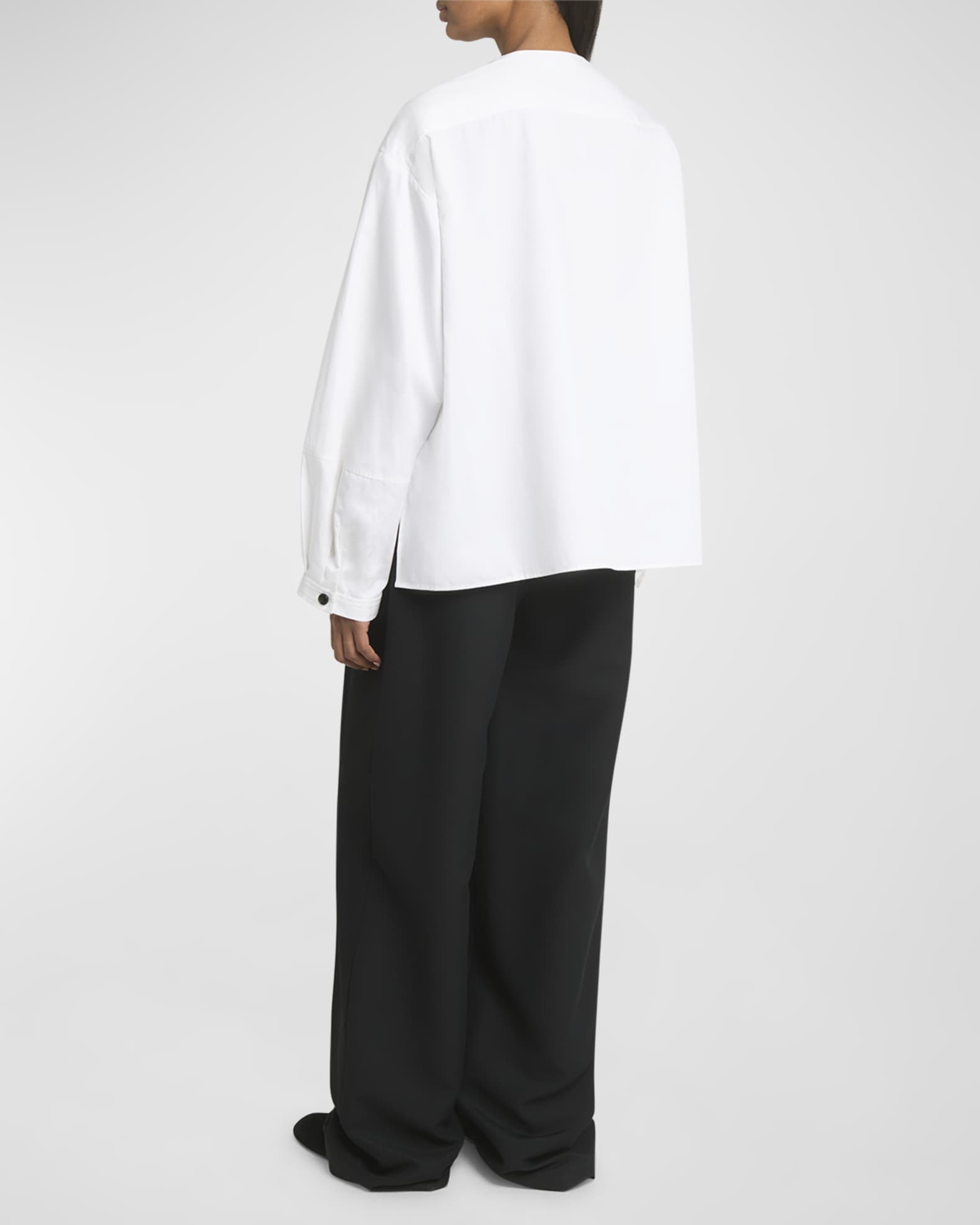 Co Boxy Button-Down Shirt | Neiman Marcus