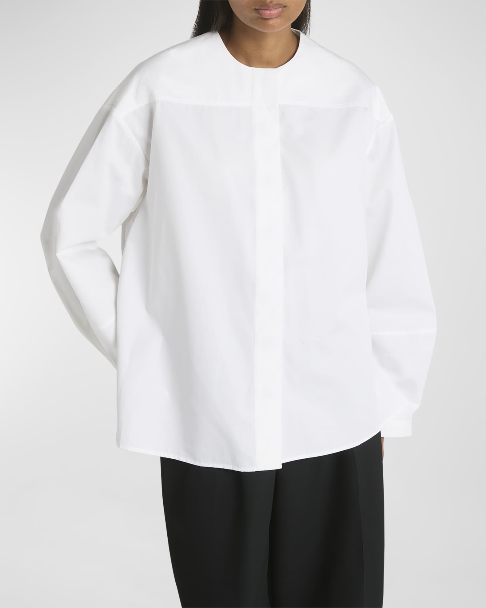 Co Boxy Button-Down Shirt | Neiman Marcus