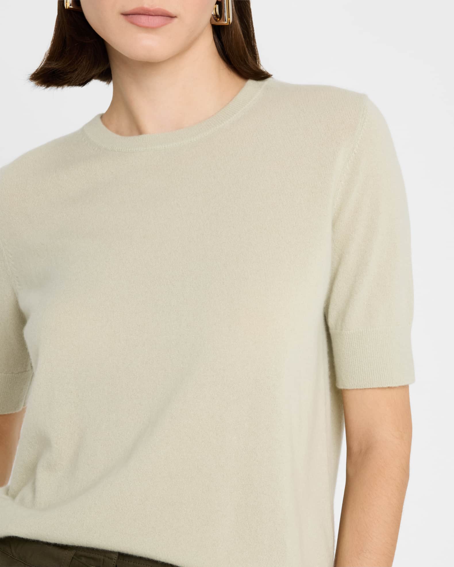 arch4 Logan Cashmere Short-Sleeve Sweater | Neiman Marcus