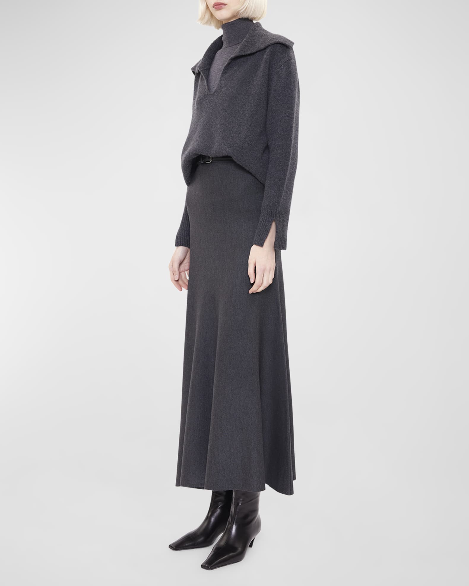 arch4 Cortina Cashmere Split-Cuff Sweater | Neiman Marcus