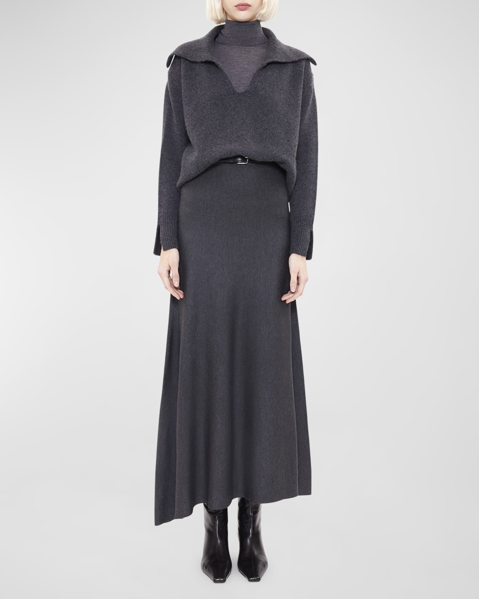 arch4 Cortina Cashmere Split-Cuff Sweater | Neiman Marcus