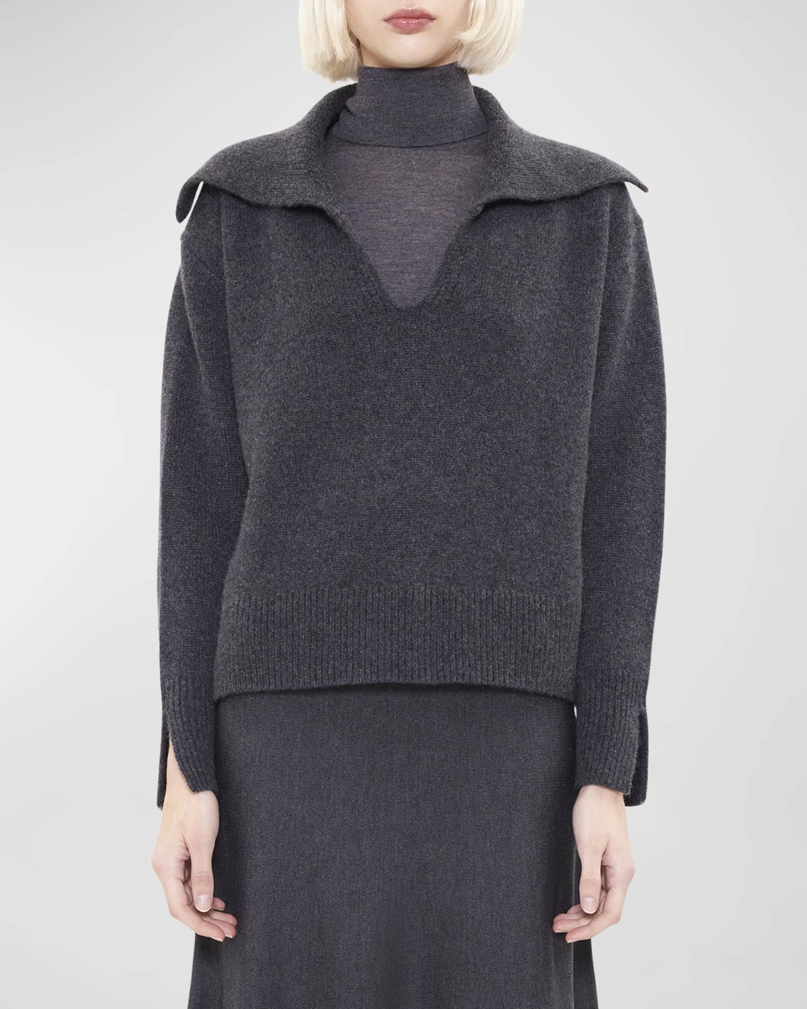 arch4 Cortina Cashmere Split-Cuff Sweater | Neiman Marcus